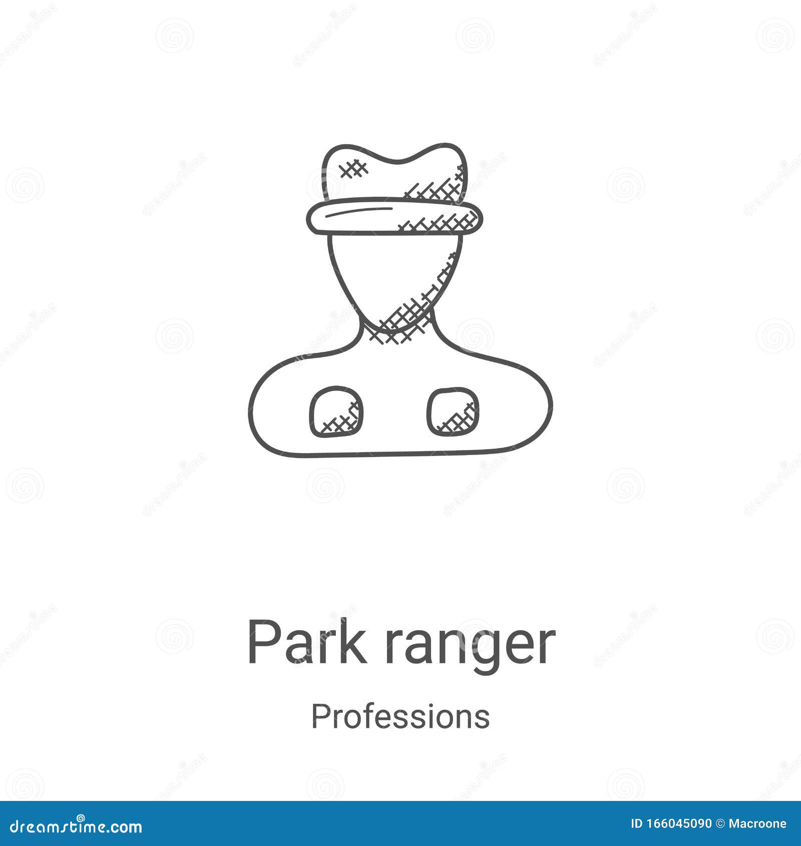 Park Ranger Icon Vector from Professions Collection. Thin Line Park ...