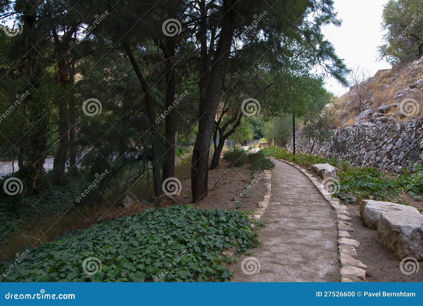 Park in Rosh Pinna town stock photo. Image of mideast - 27526600