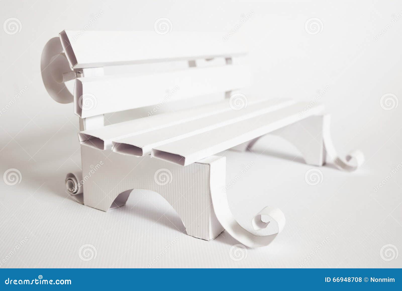 Park Scene Bench Cut Out of Paper Stock Photo - Image of handiwork ...
