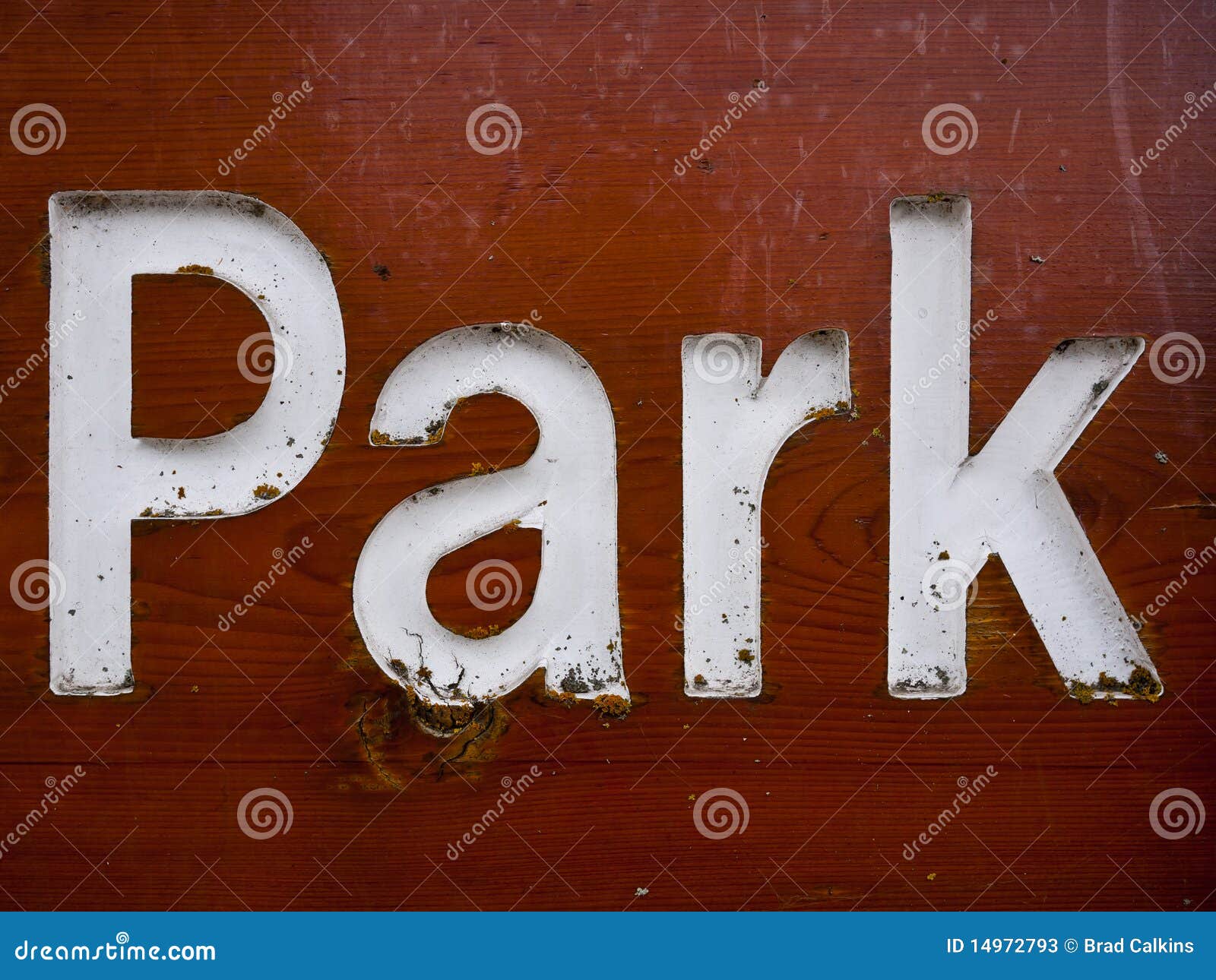 Park sign stock image. Image of area, letters, nature - 14972793