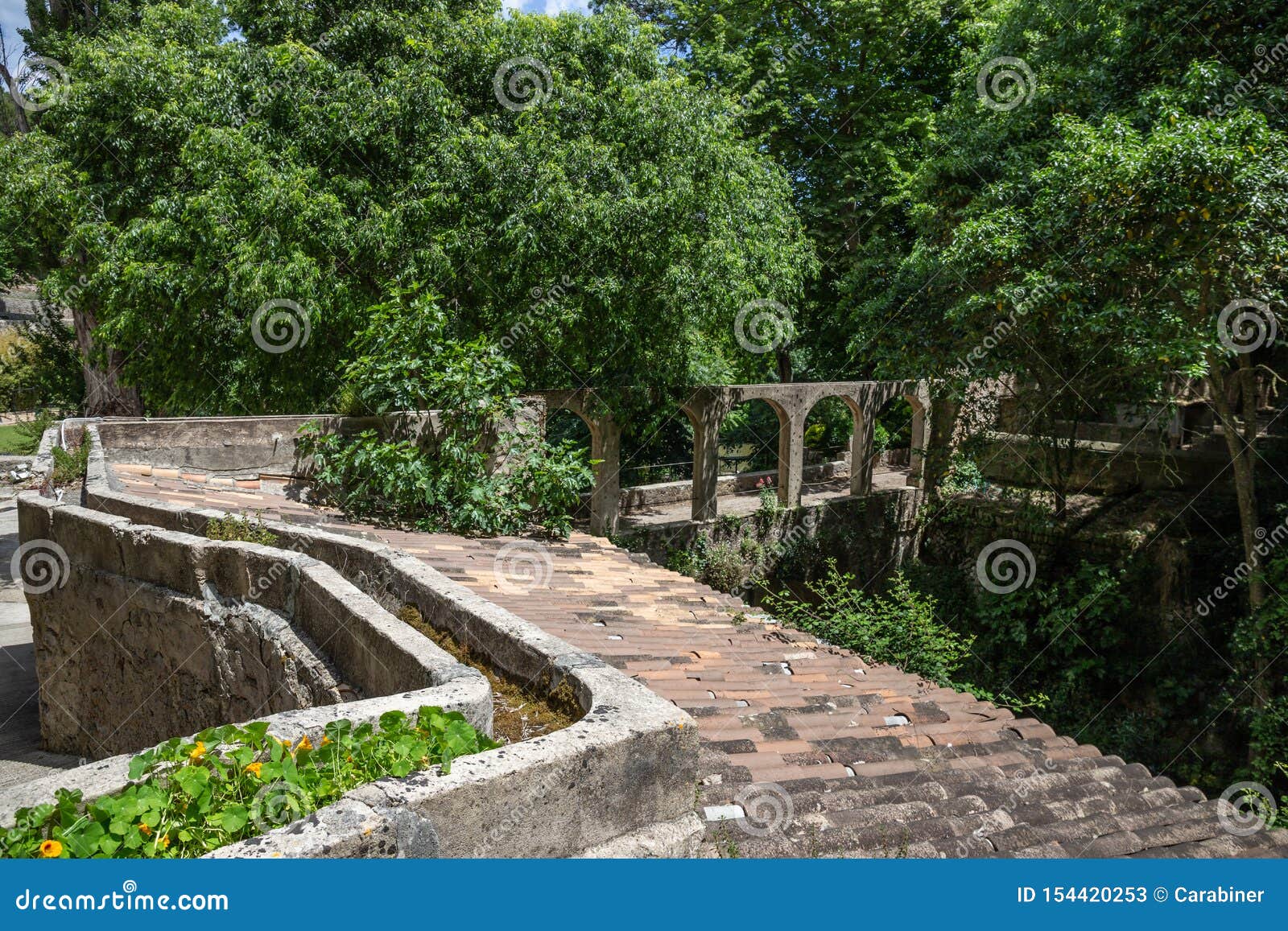 Park of the Spanish manor editorial stock photo. Image of broken ...