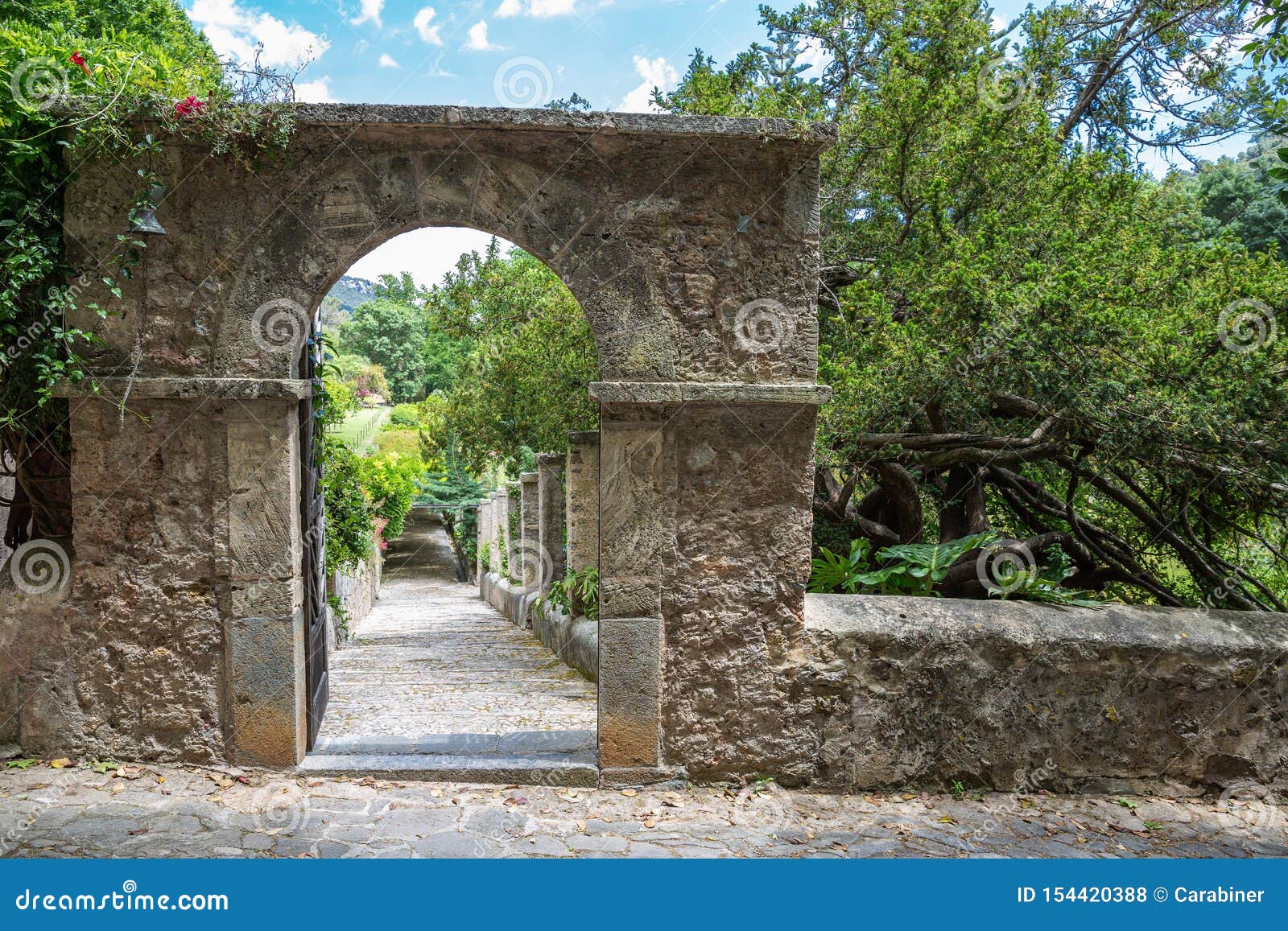 Park of the Spanish manor stock photo. Image of green - 154420388