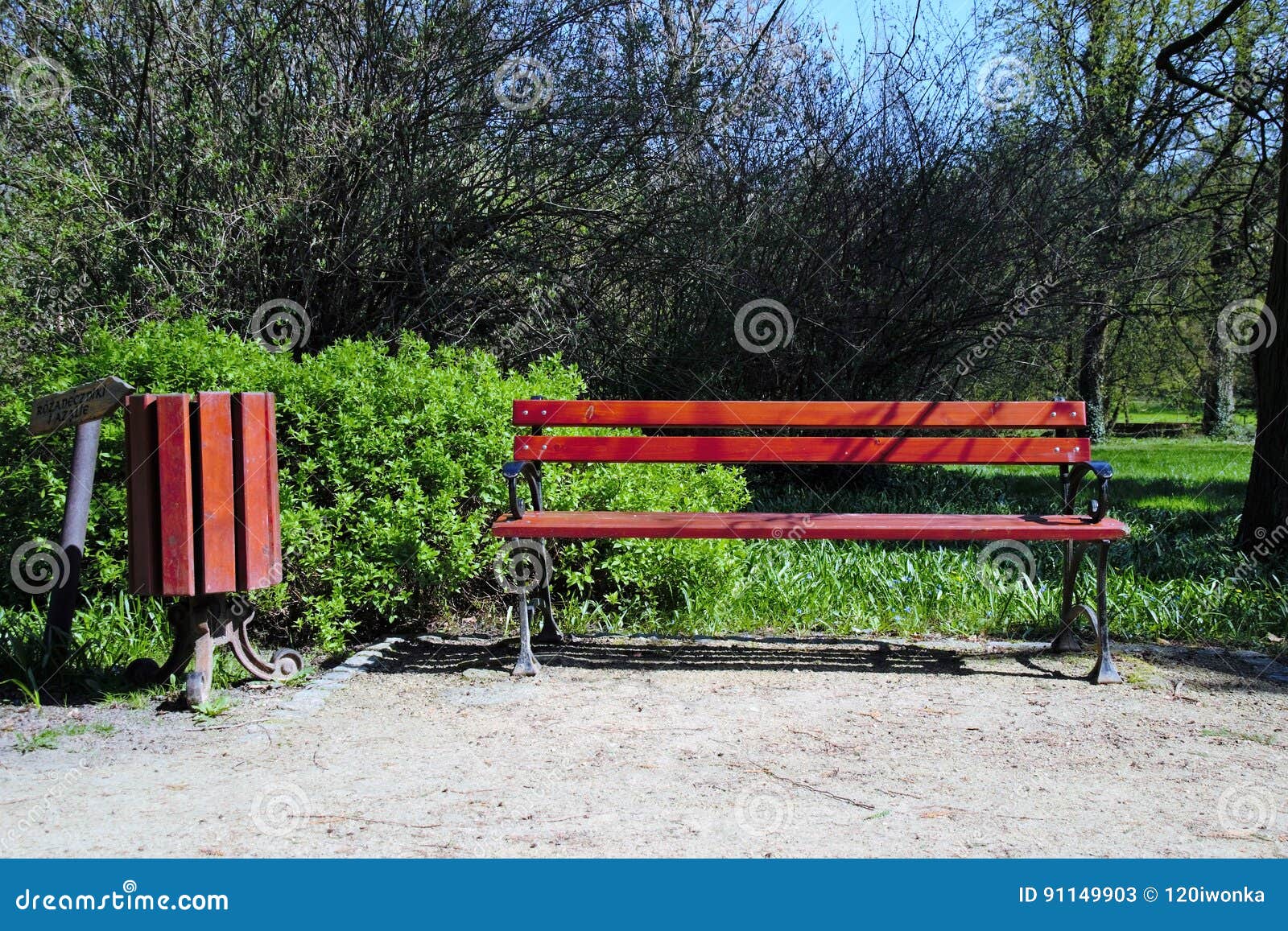 Park in spring stock image. Image of vibrant, park, perfect - 91149903
