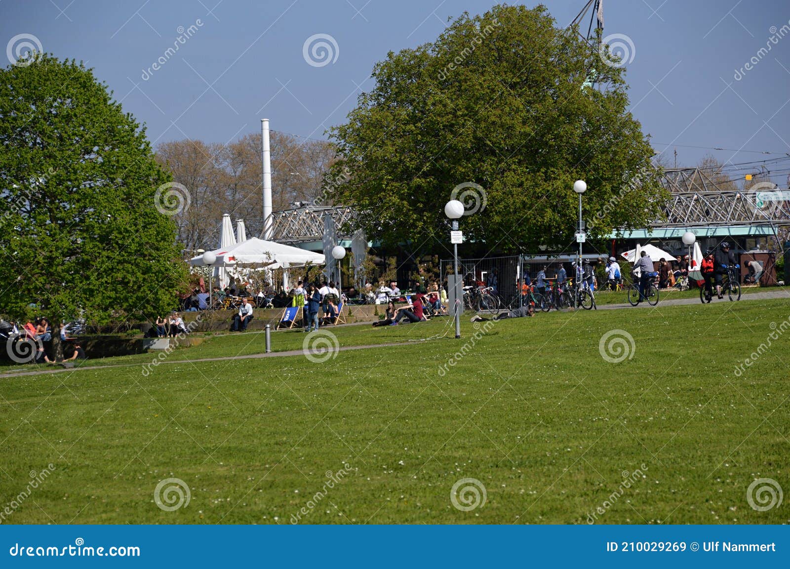 Park in Spring in Downtown Stuttgart, Baden - Wuerttemberg Editorial ...