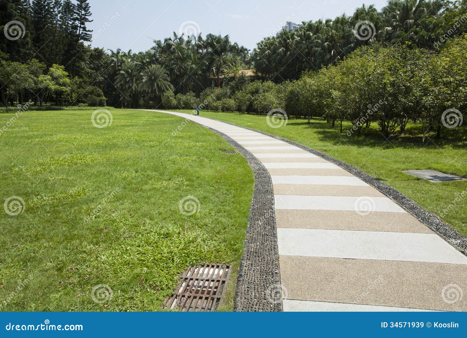 Park trail stock image. Image of outdoors, lawn, green - 34571939