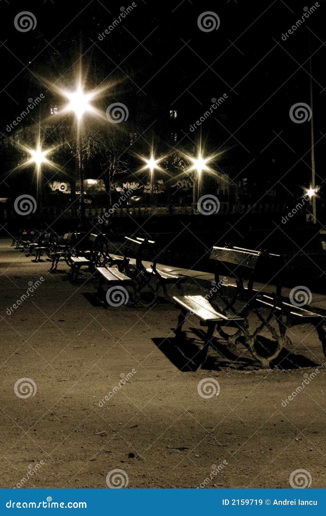 Park View at Night stock image. Image of stark, solitary - 2159719