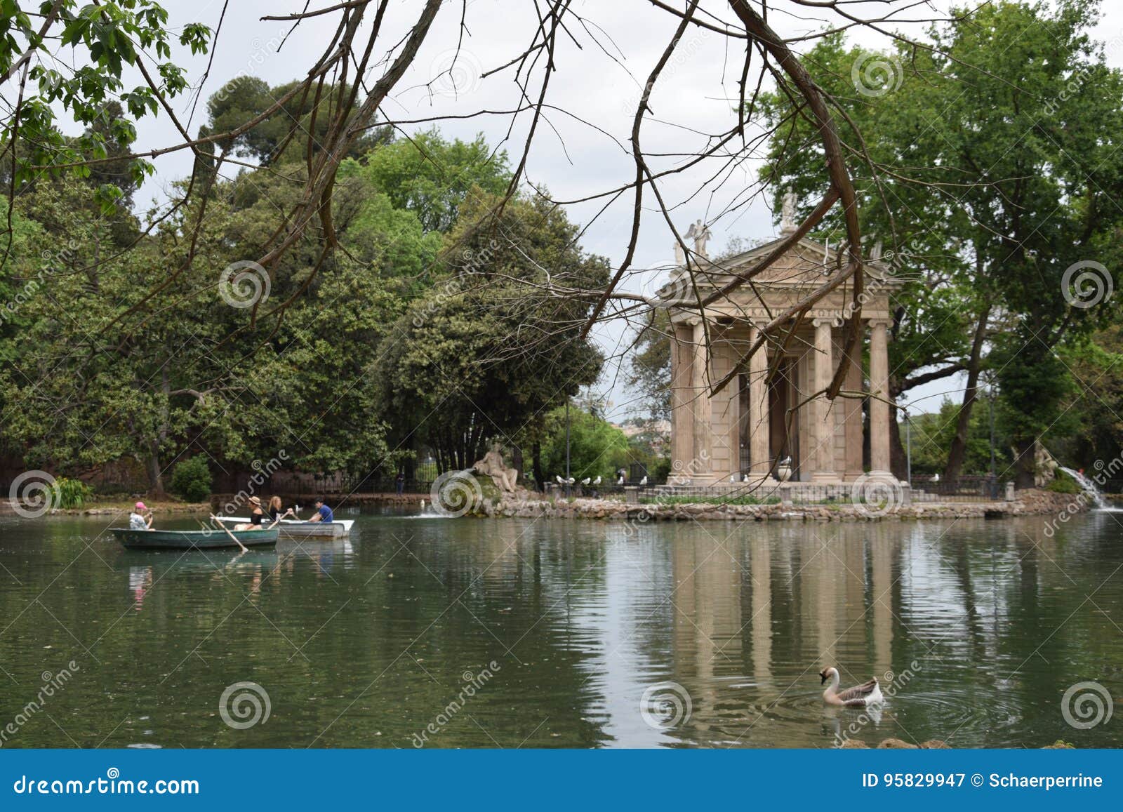 Park Villa Borghese Rome Italy Editorial Photography - Image of rome ...