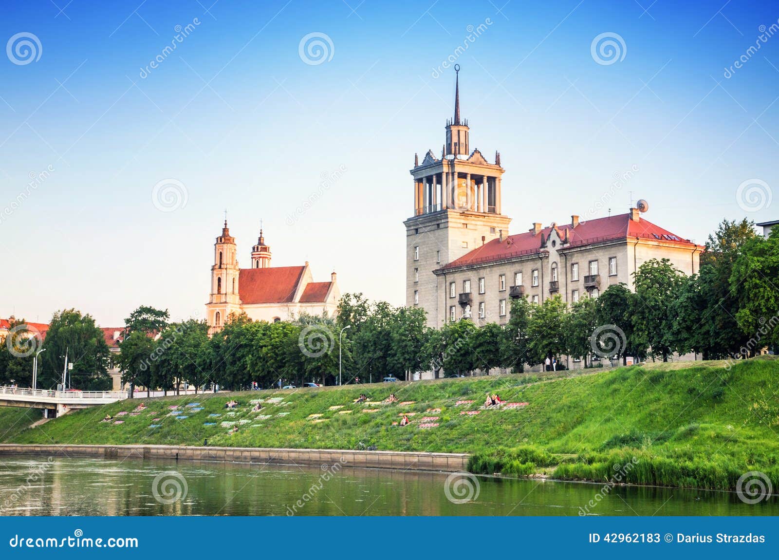 Park in the Vilnius stock image. Image of meadow, summer - 42962183