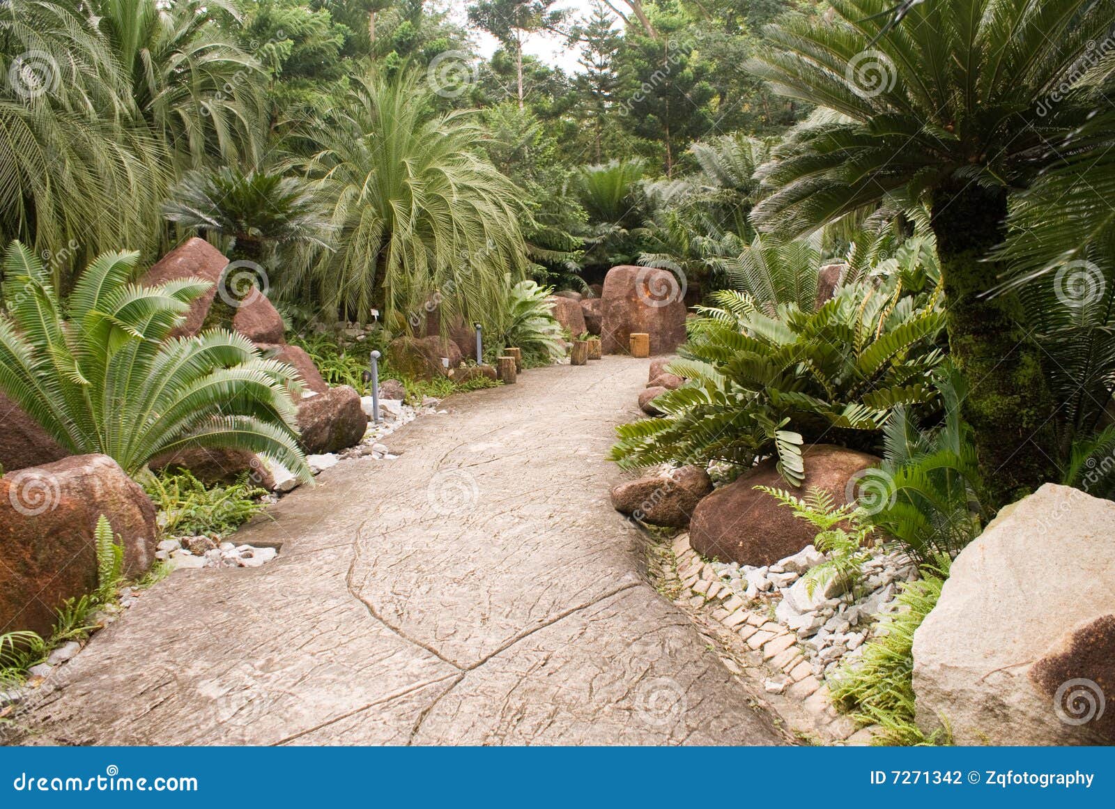 Park walkway stock photo. Image of color, park, summer - 7271342