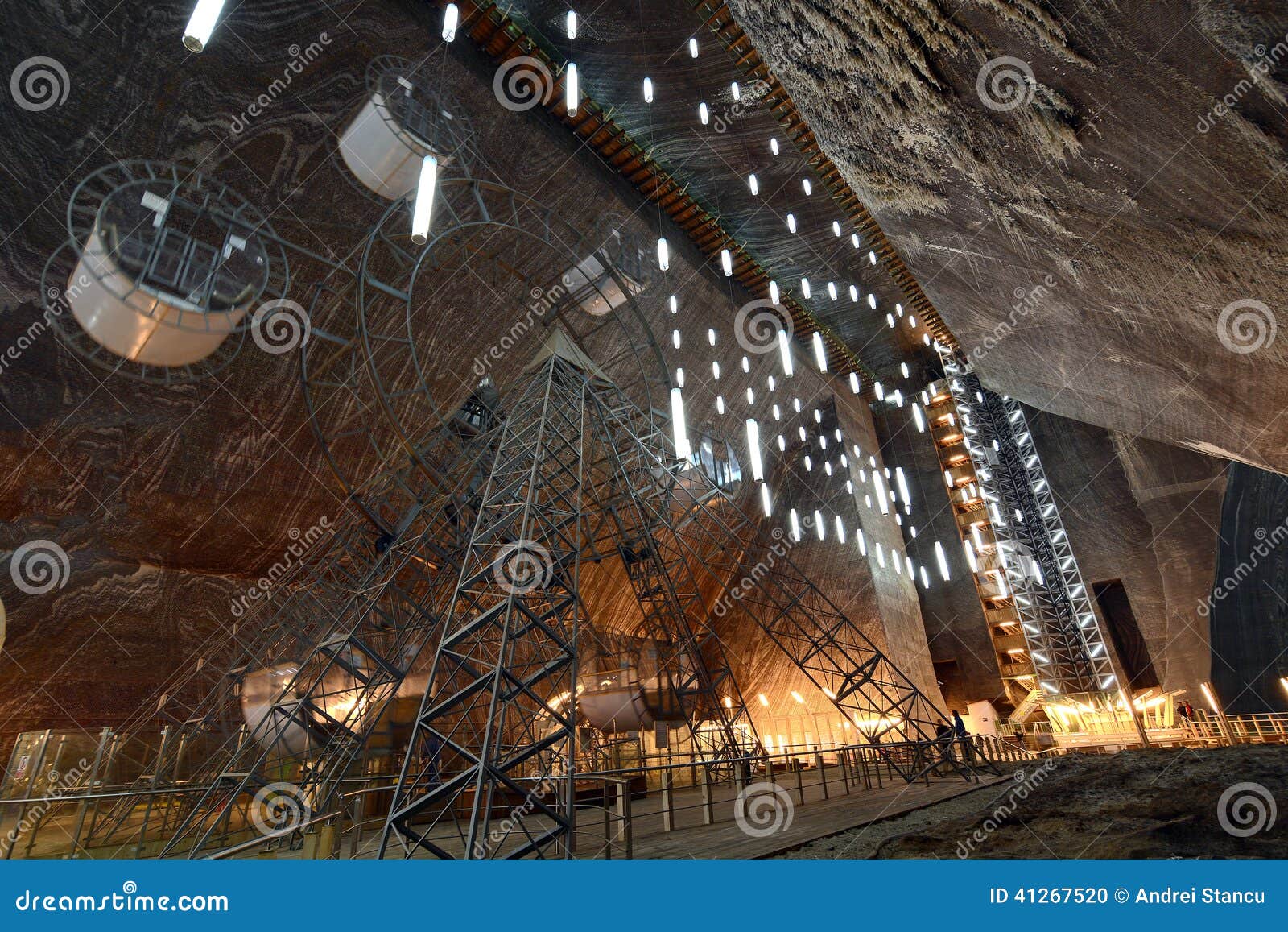 Salt Mine in Romania stock photo. Image of gallery, miner - 41267520