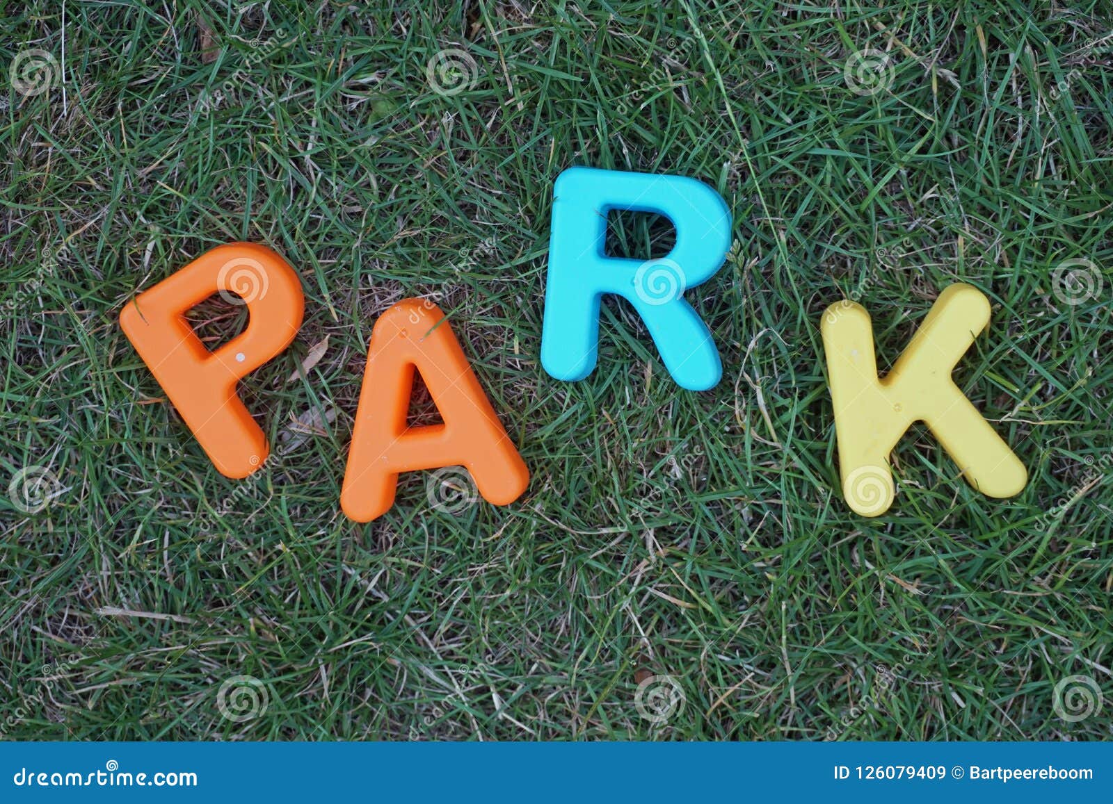 Park written stock image. Image of national, word, summer - 126079409