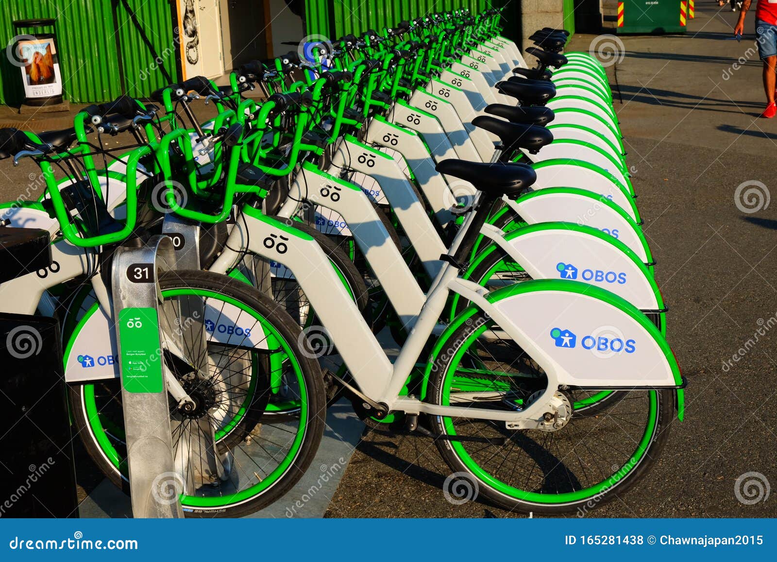 Parked Bikes of the Bike-sharing Program Editorial Stock Photo - Image ...