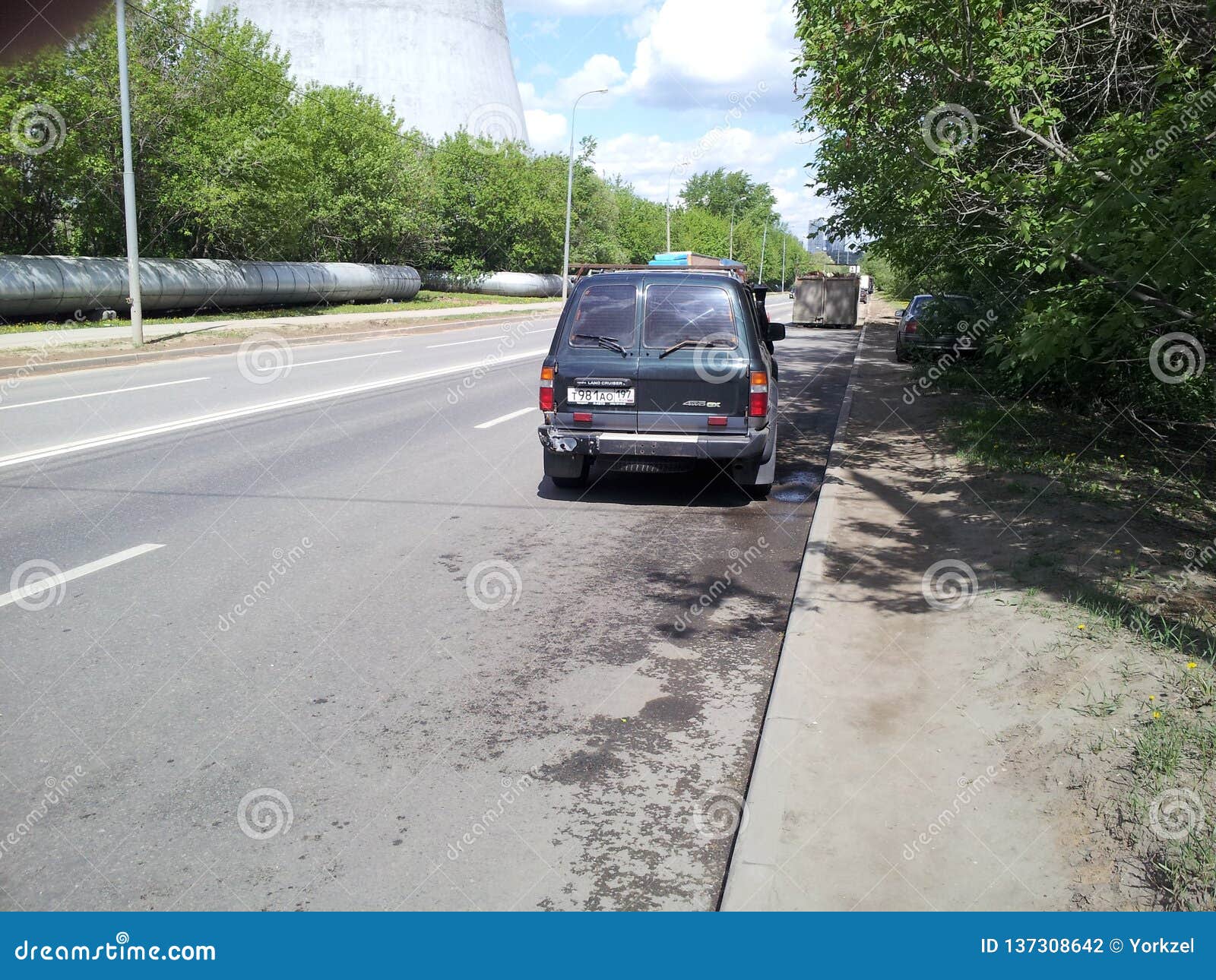 Road-mounted Solid Waste Container Editorial Image | CartoonDealer.com ...