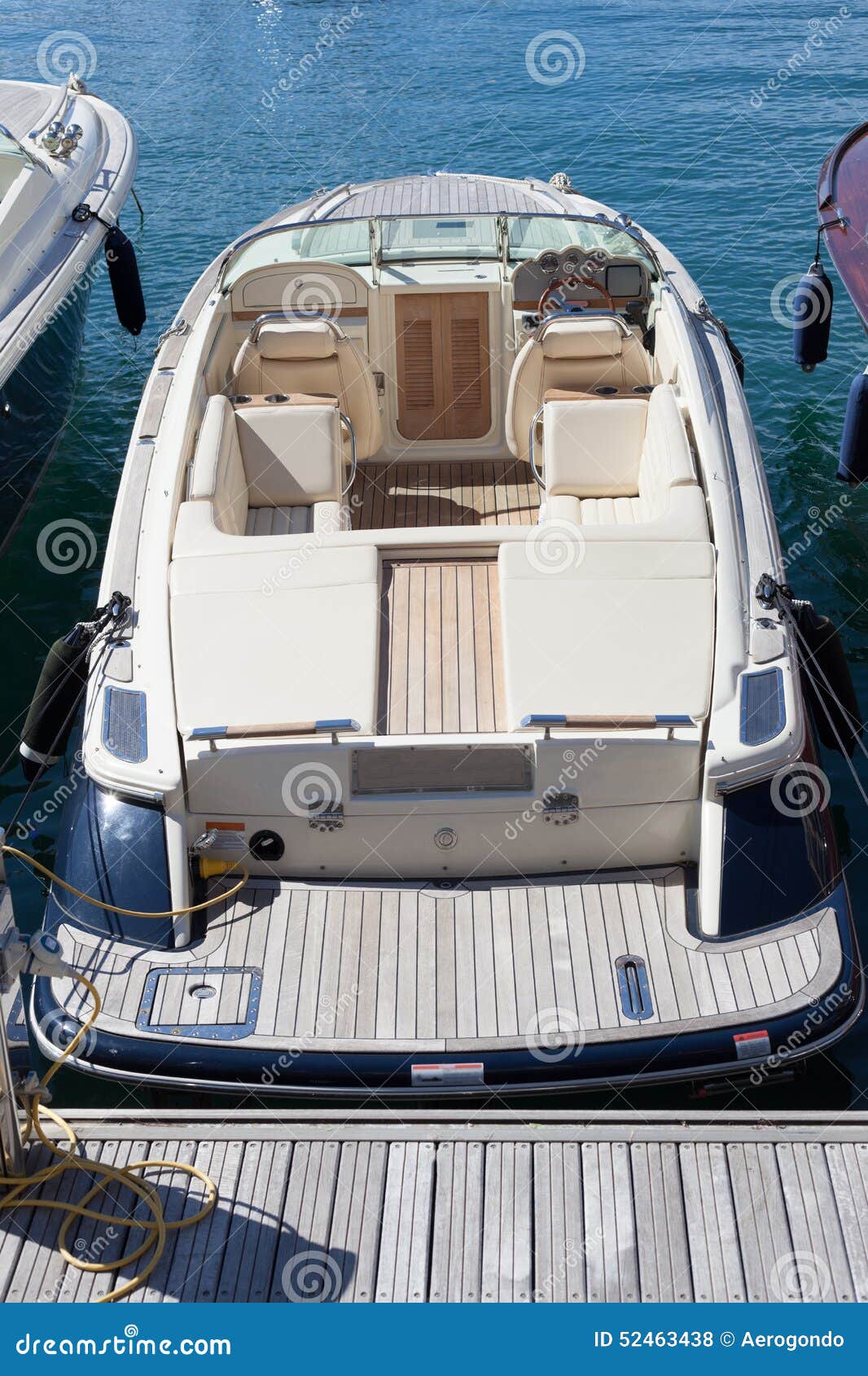 Parked motorboat stock photo. Image of modern, sports - 52463438