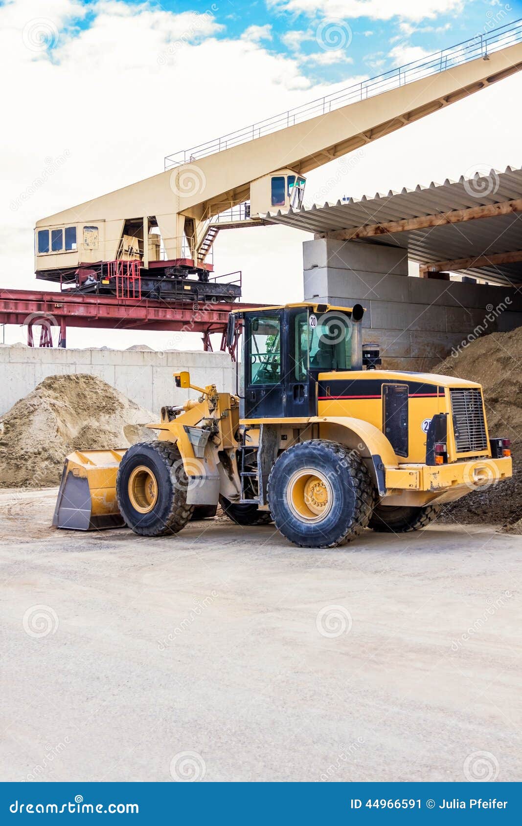 Parked Pay Loader Near Pile of Dirt Stock Image - Image of factory ...