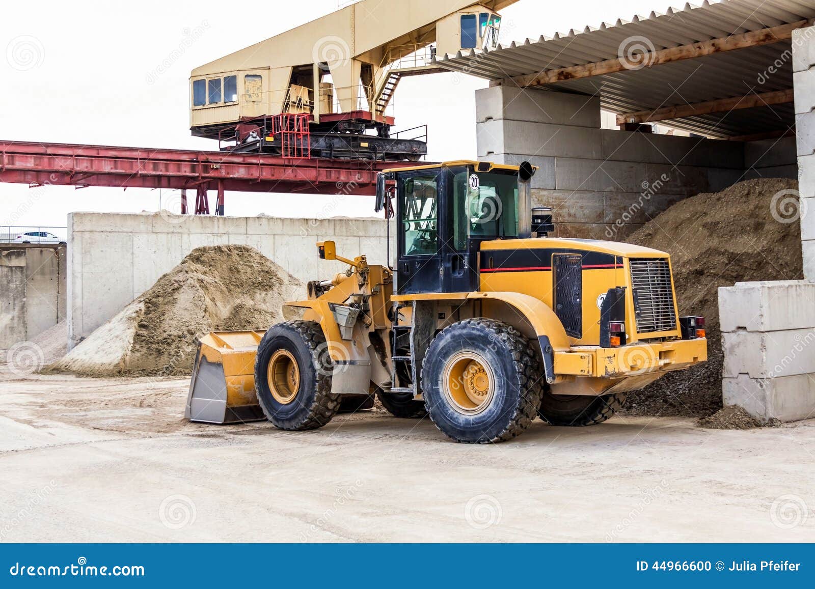 Parked Pay Loader Near Pile of Dirt Stock Photo - Image of earth ...