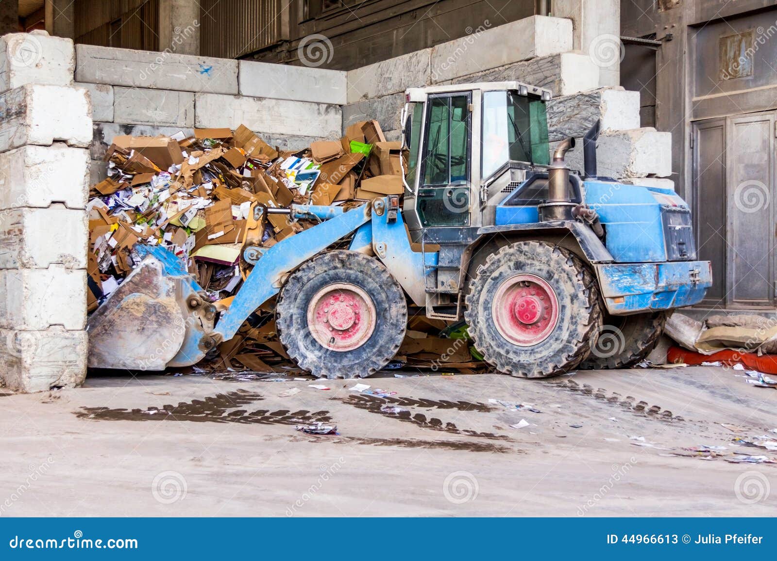 Parked Pay Loader Near Pile of Dirt Stock Image - Image of building ...