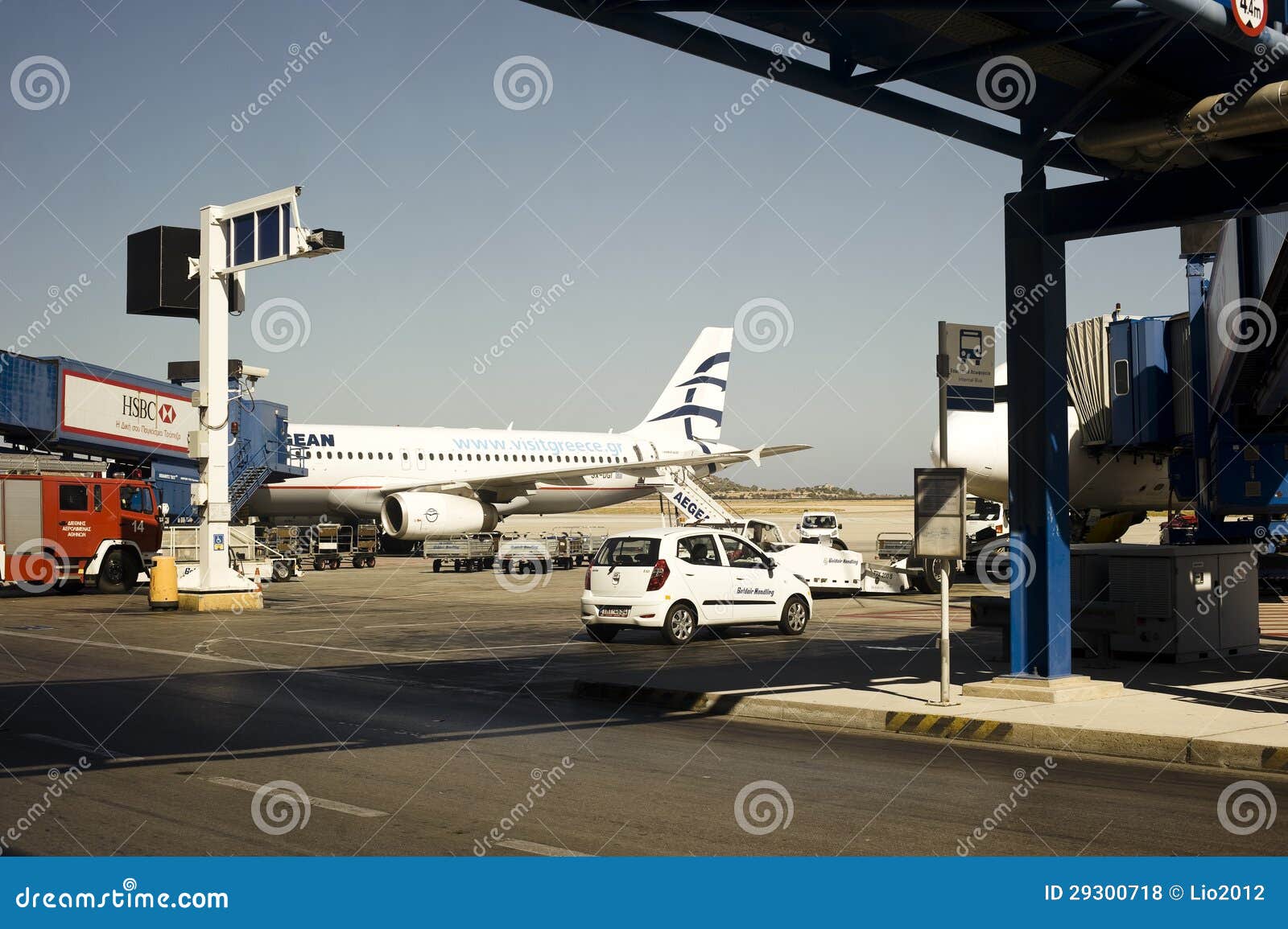 Parked Planes at the Airport Editorial Stock Photo - Image of athens ...