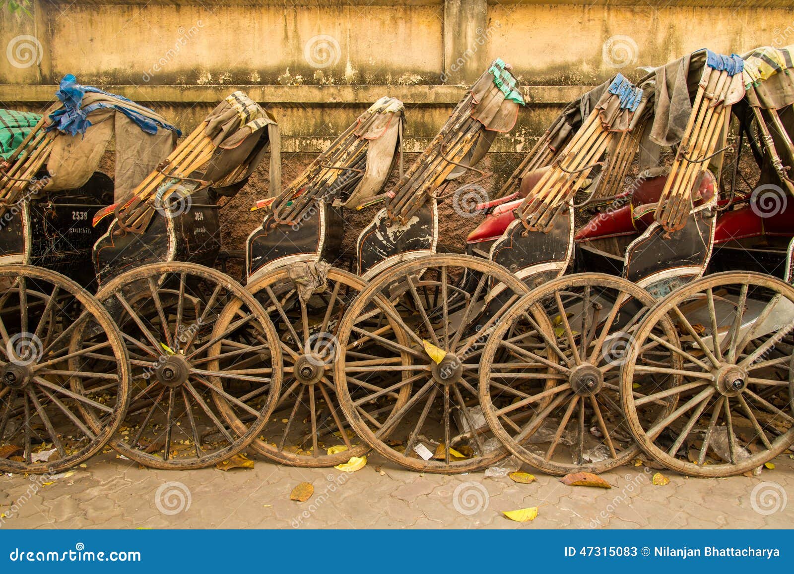 Parked rickshaws stock image. Image of delhi, history - 47315083