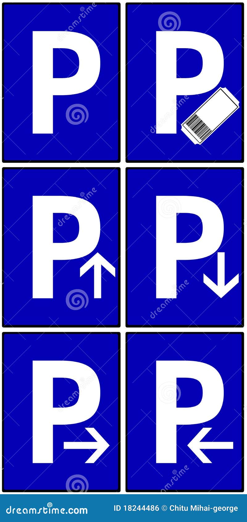 Parken-Zeichen stock abbildung. Illustration von transport - 18244486