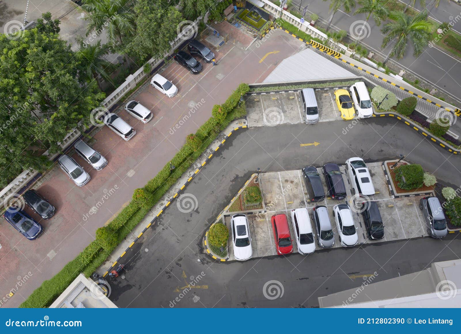 The Parking Area on the Office Building Stock Photo - Image of exterior ...