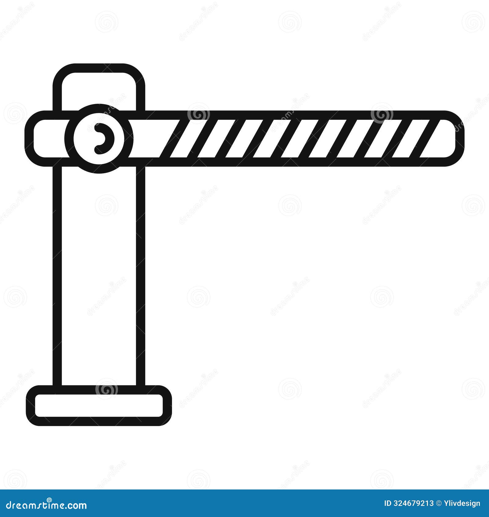 Parking Barrier Gate Automatic Entry System Access Control Icon Stock ...