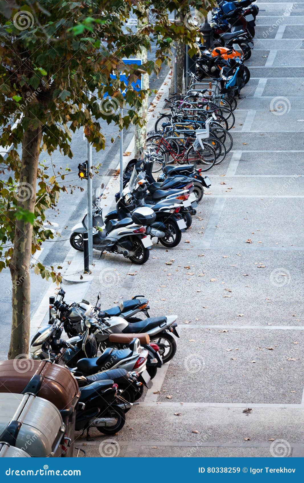 Parking Bicycles and Motorbikes Stock Image - Image of life, lifestyle ...