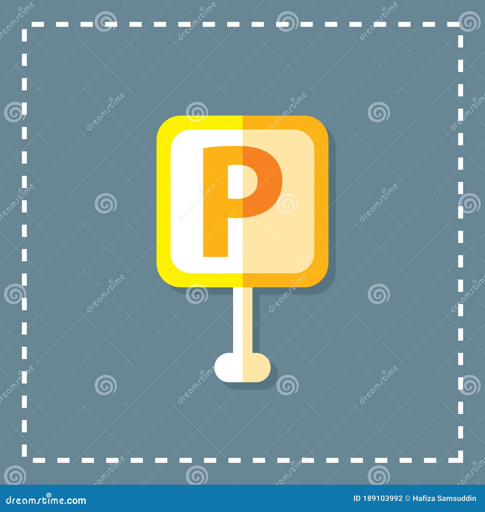 Parking Board. Vector Illustration Decorative Design Stock Vector ...