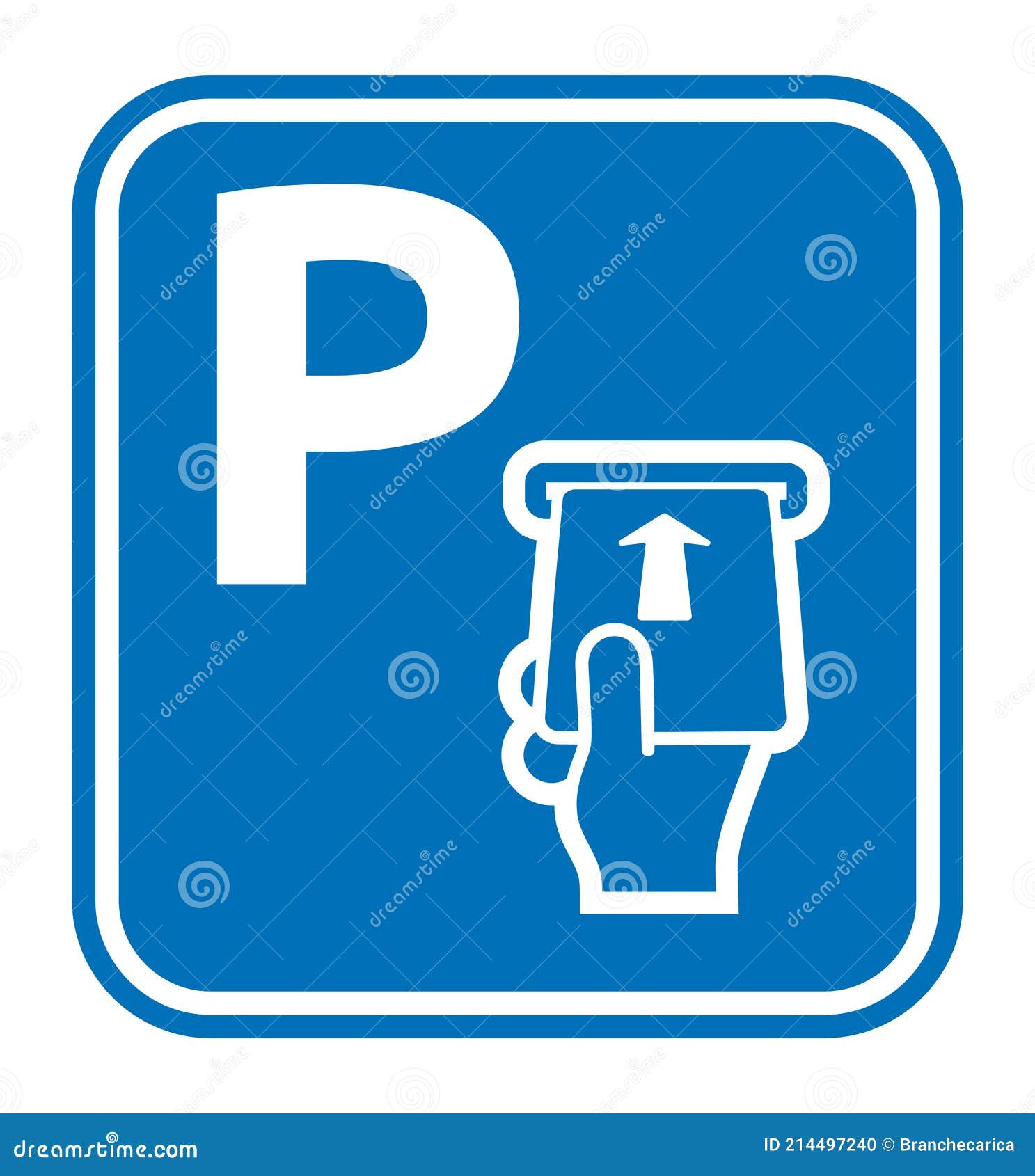 Parking Card Pay Station Concept Icon Stock Vector - Illustration of ...