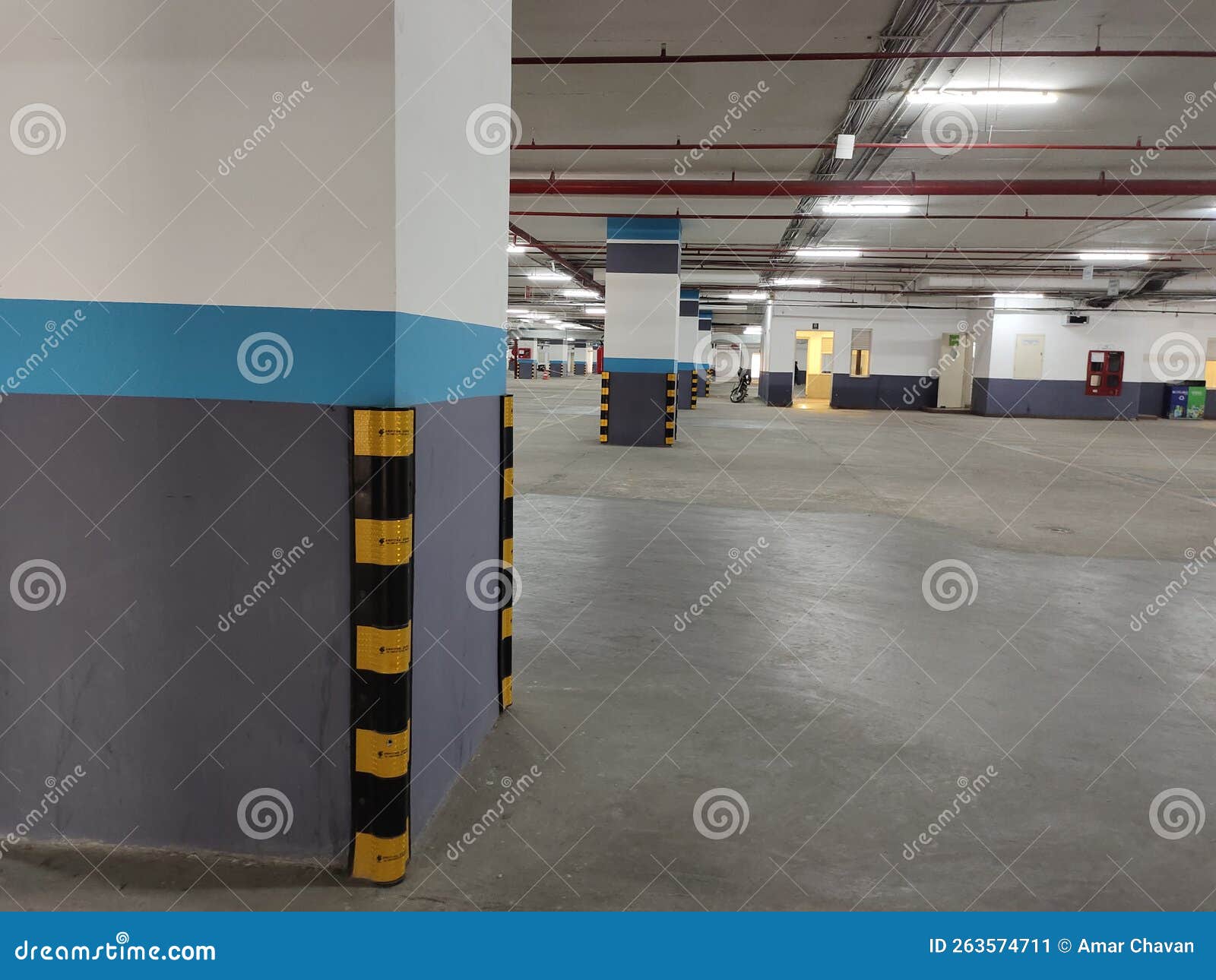 Parking column guard stock image. Image of arena, vehicle - 263574711