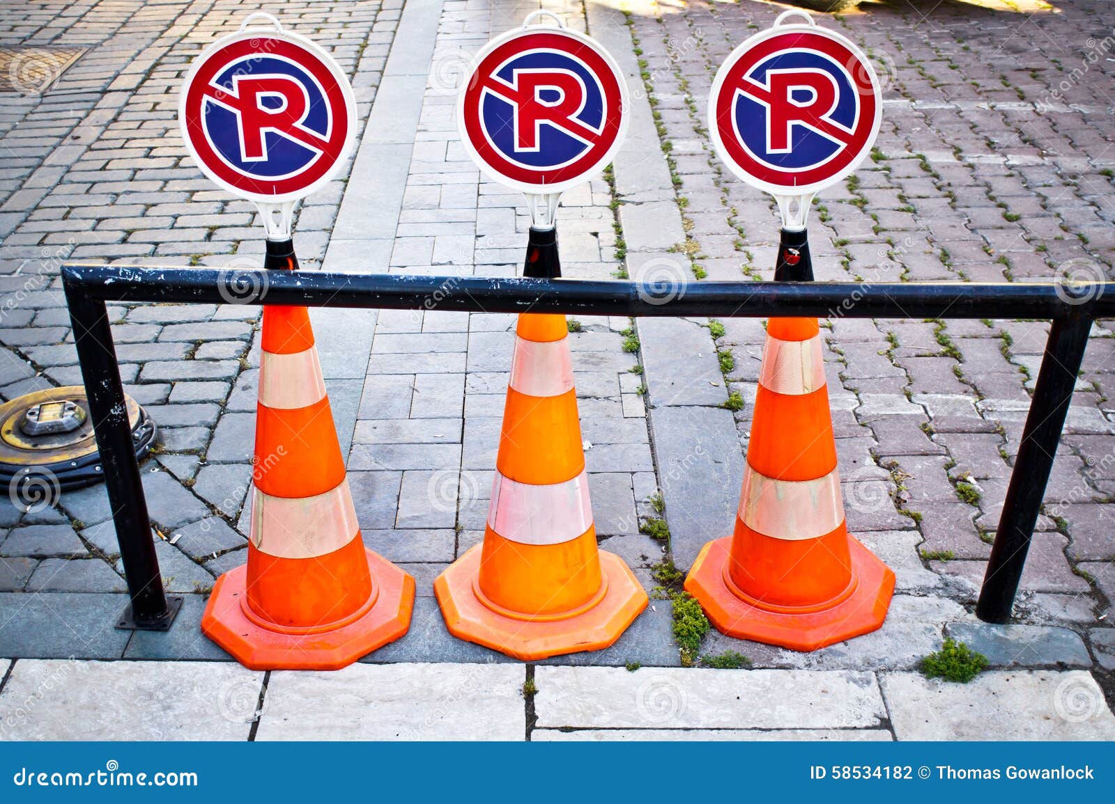 Parking cones stock photo. Image of guard, guide, marker - 58534182