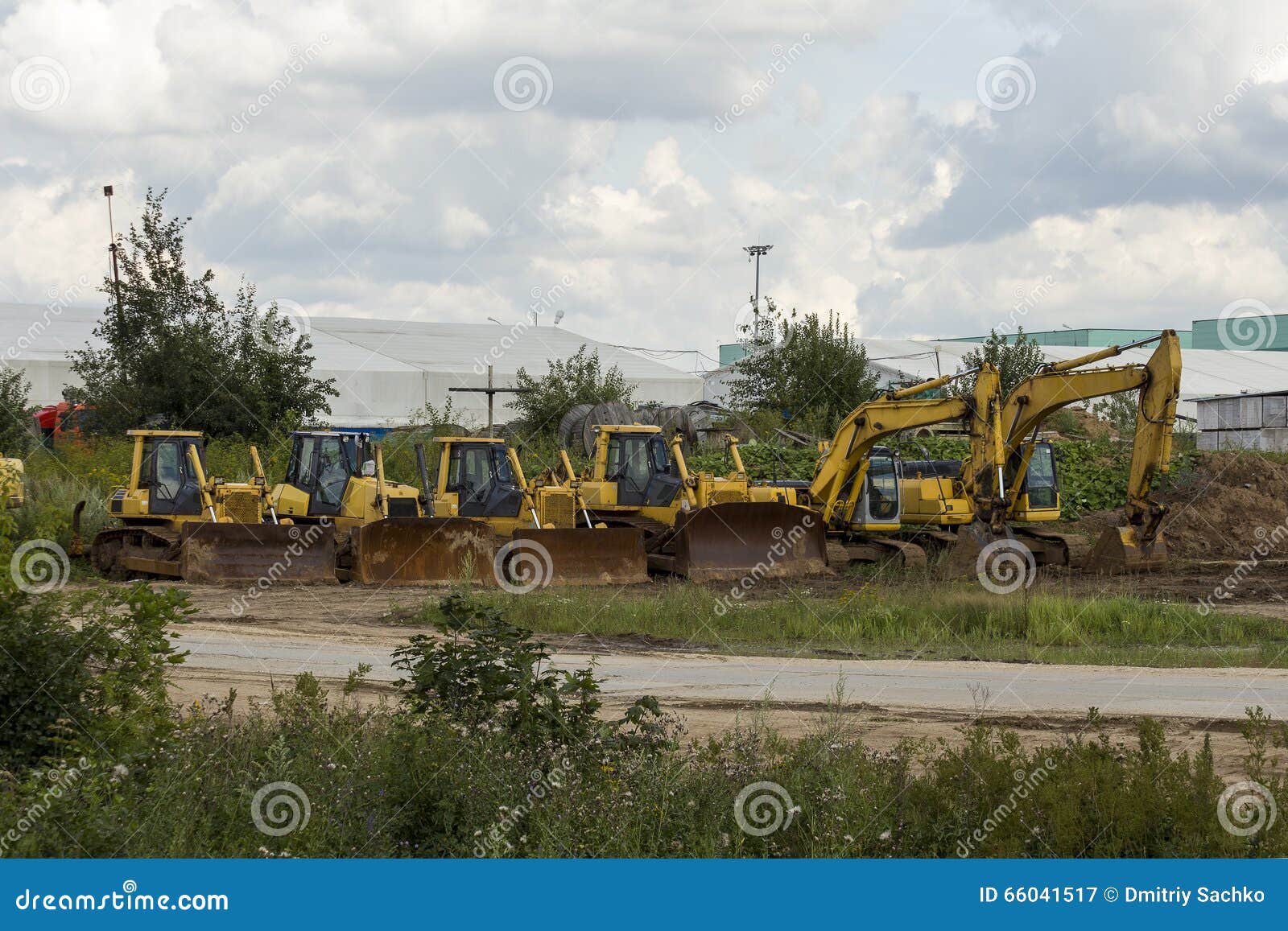 Parking Construction Equipment Stock Image - Image of construction ...