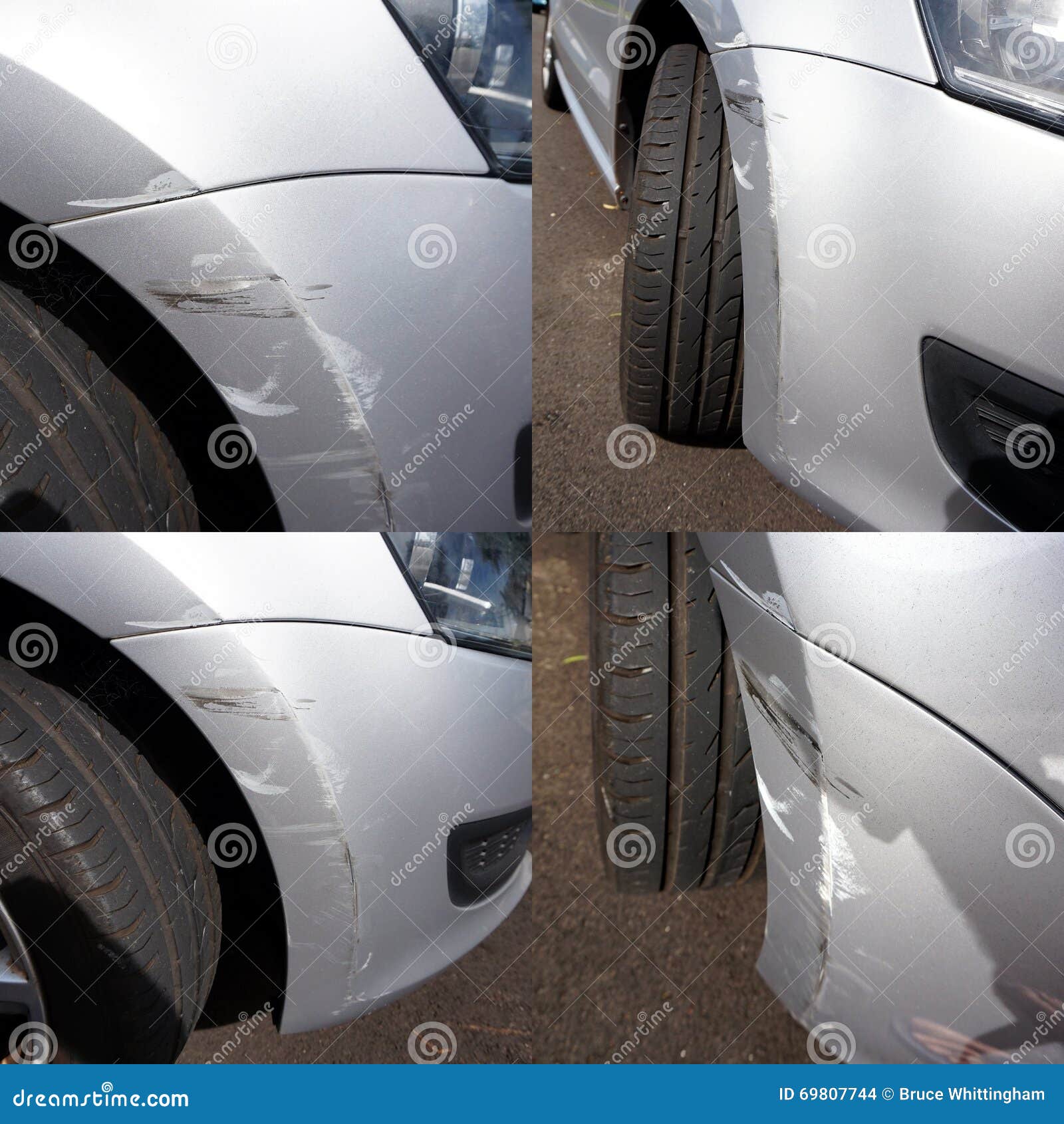 Parking Damage on Car stock photo. Image of parking, insurance - 69807744