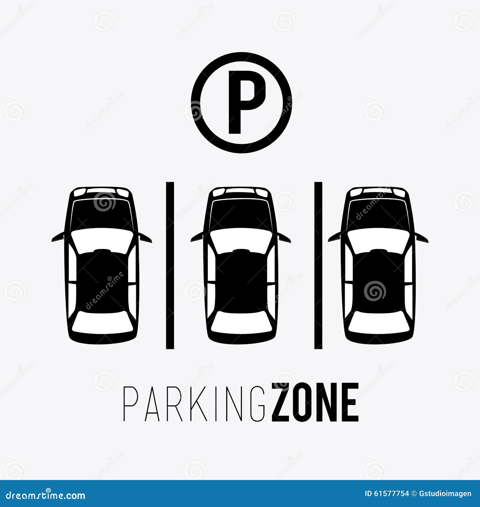 Parking design. stock vector. Illustration of graphic - 61577754