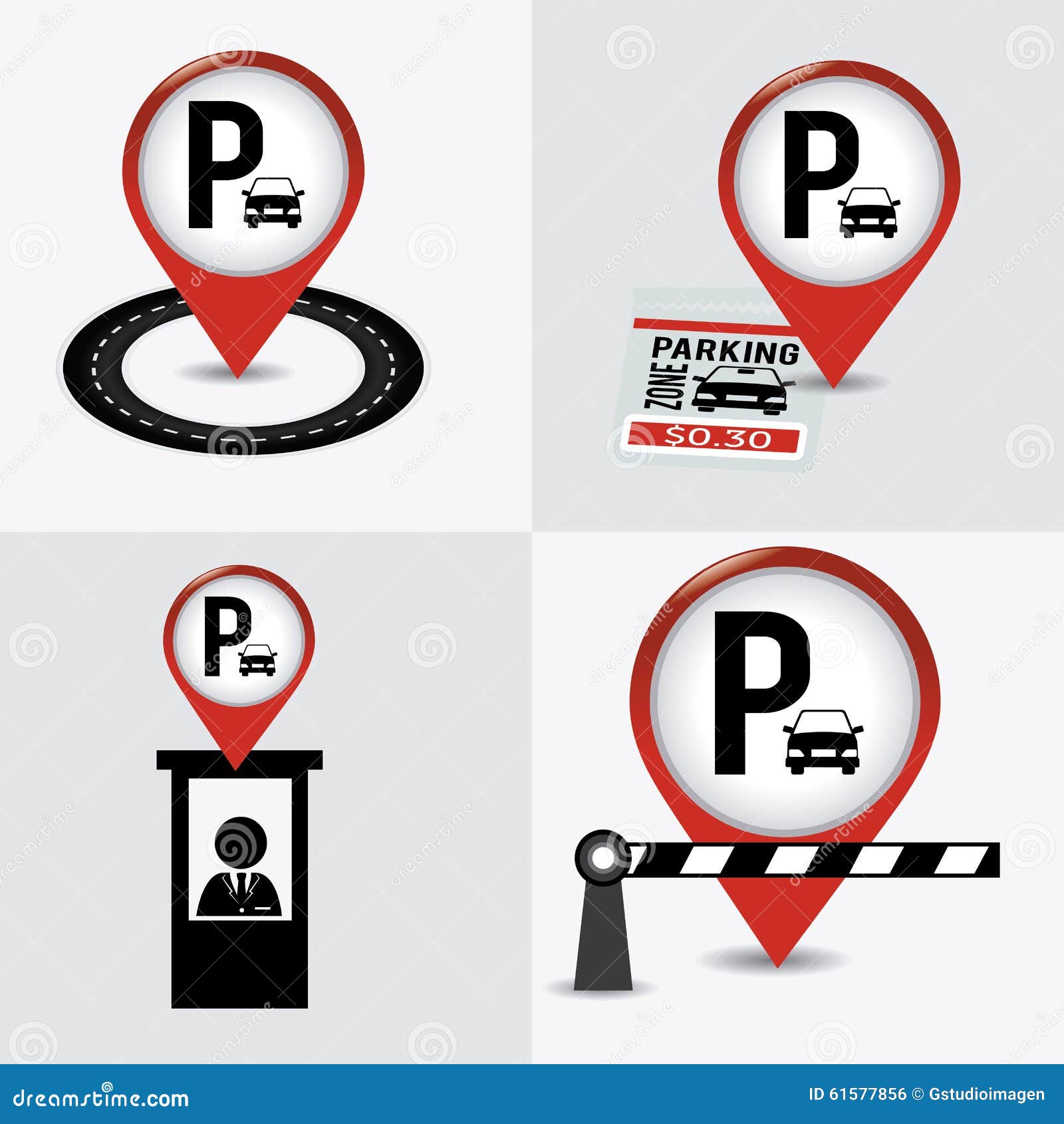 Parking design. stock vector. Illustration of information - 61577856