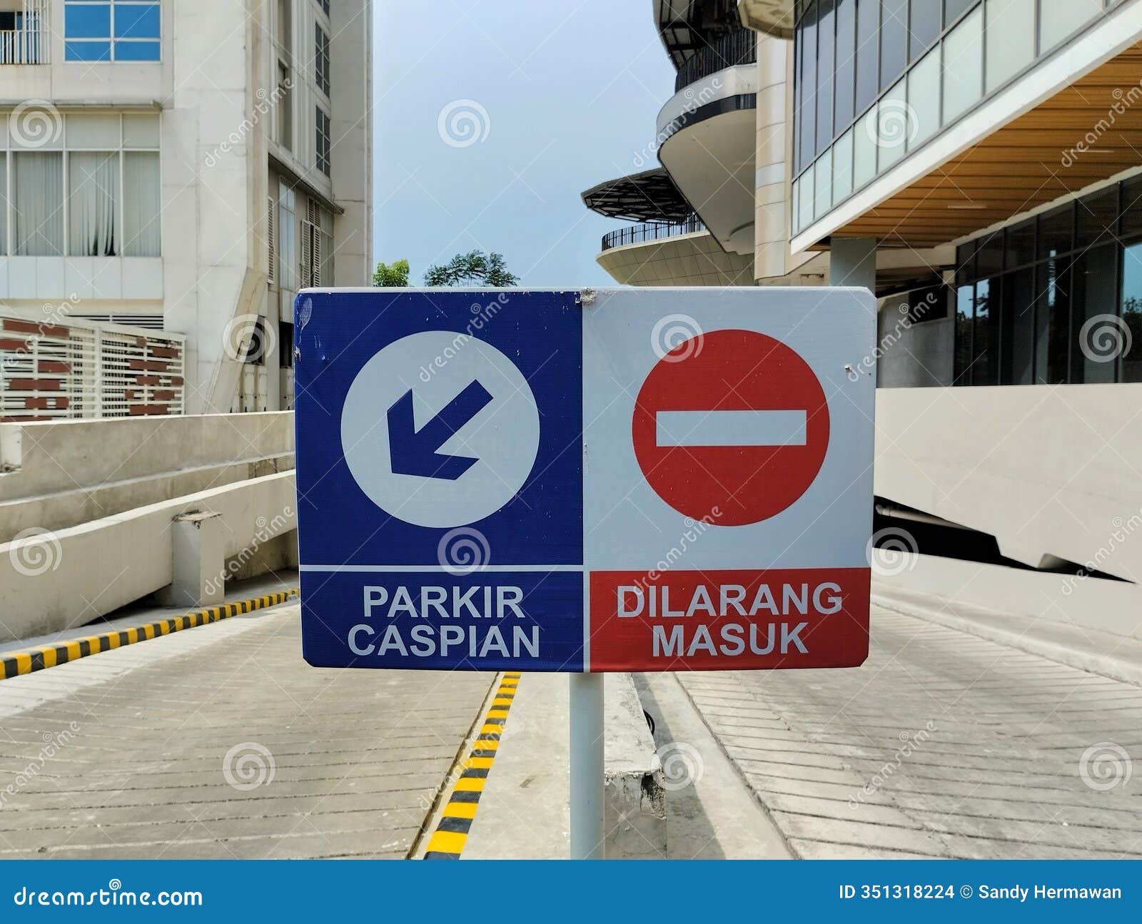 Parking direction signs stock photo. Image of signal - 351318224