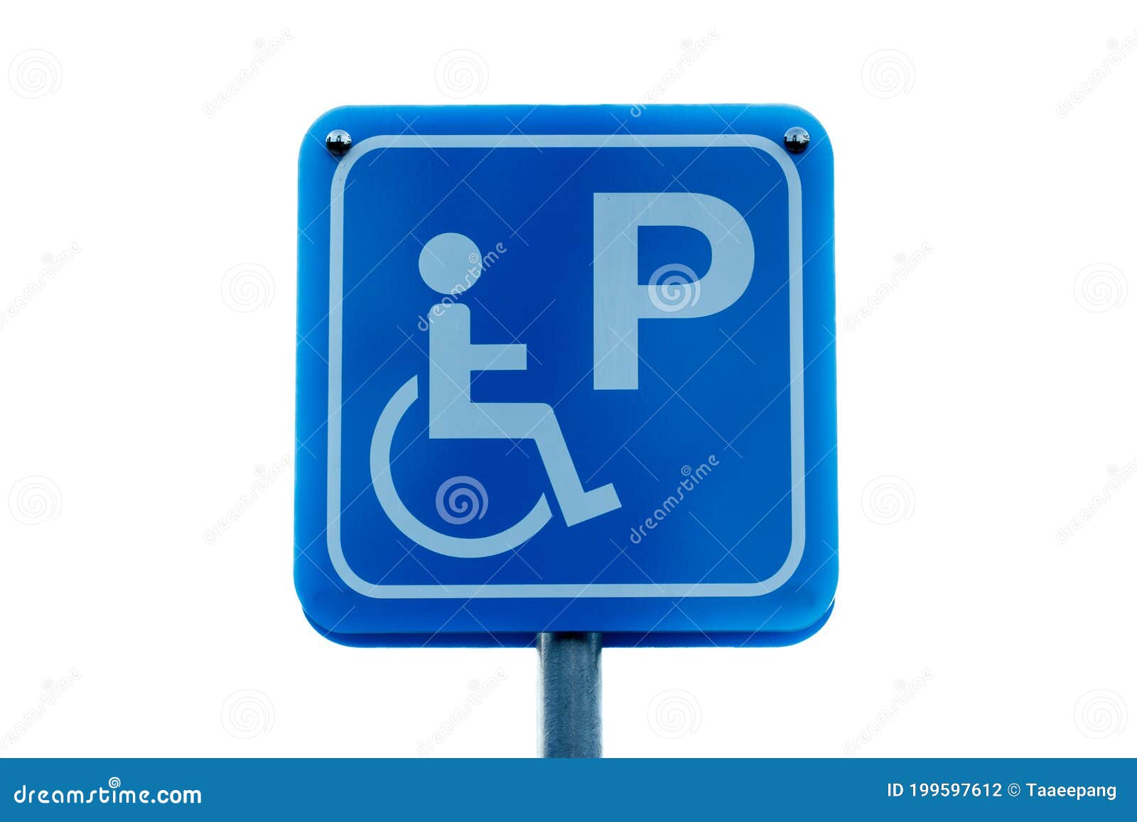 Parking for disabled badge stock photo. Image of life - 199597612