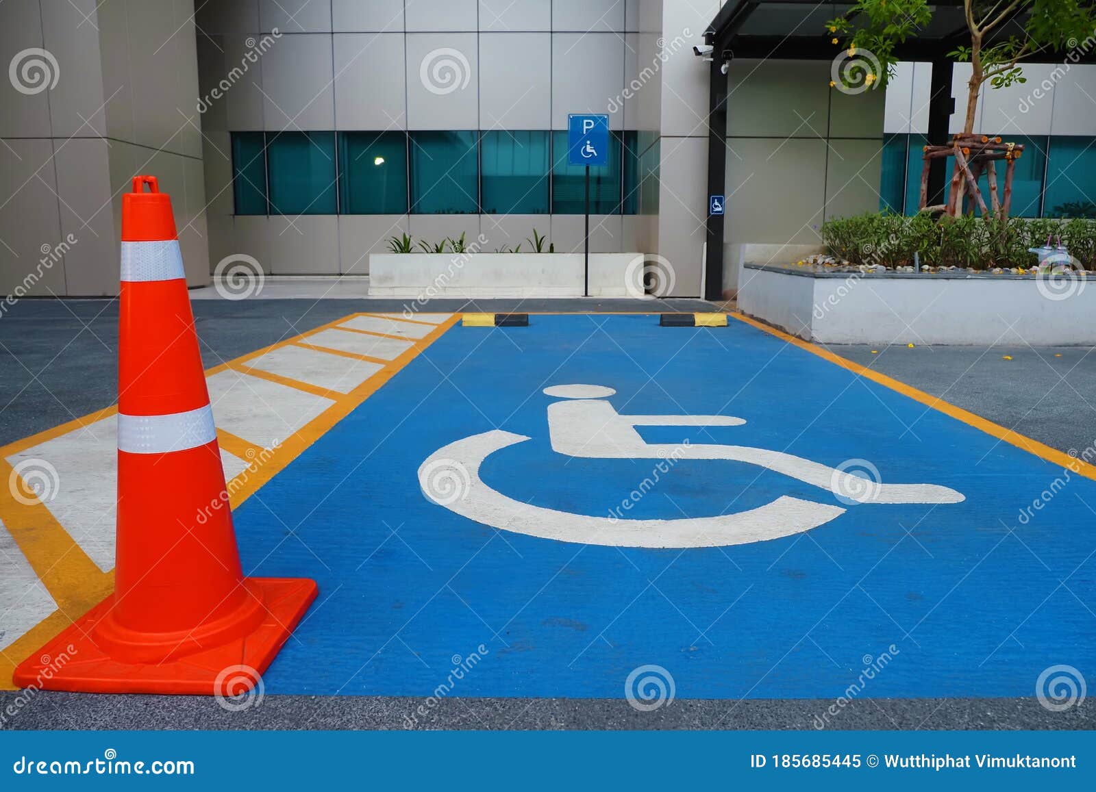 Handicapped Parking Spot for the Disabled and the Elderly Editorial ...
