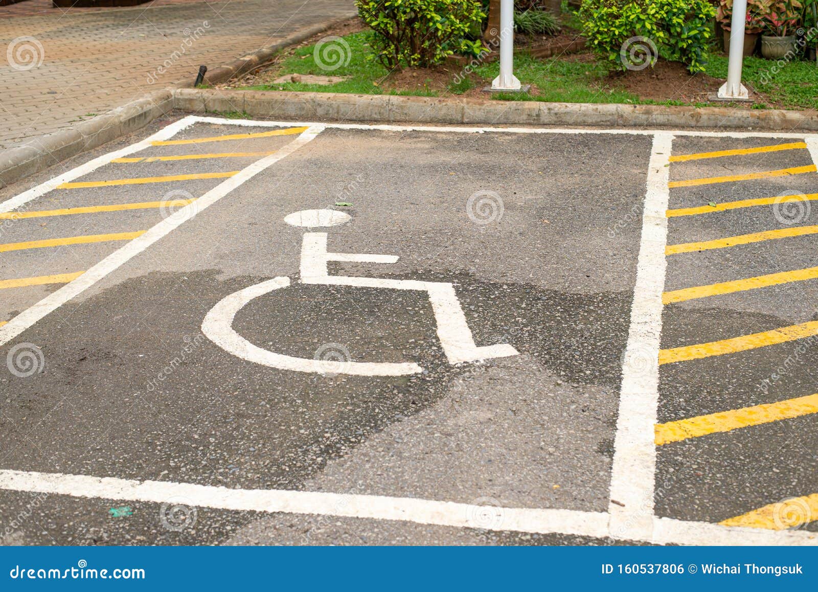 Parking for the disabled stock photo. Image of physical - 160537806