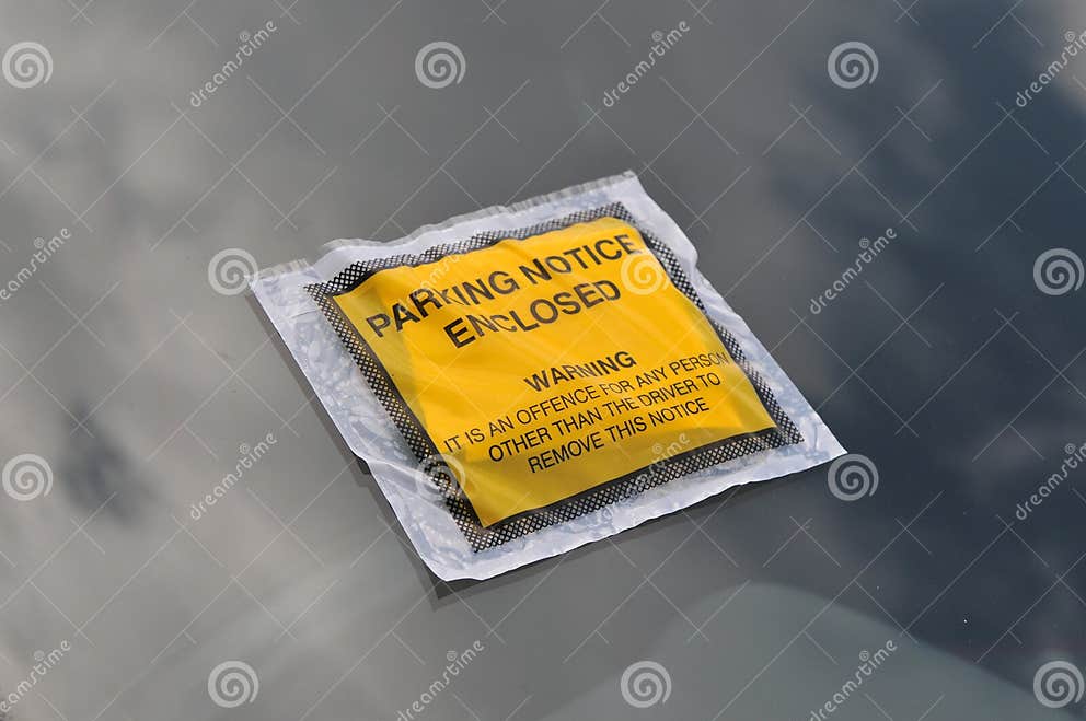 Parking enforcement Ticket stock photo. Image of plastic - 10102942
