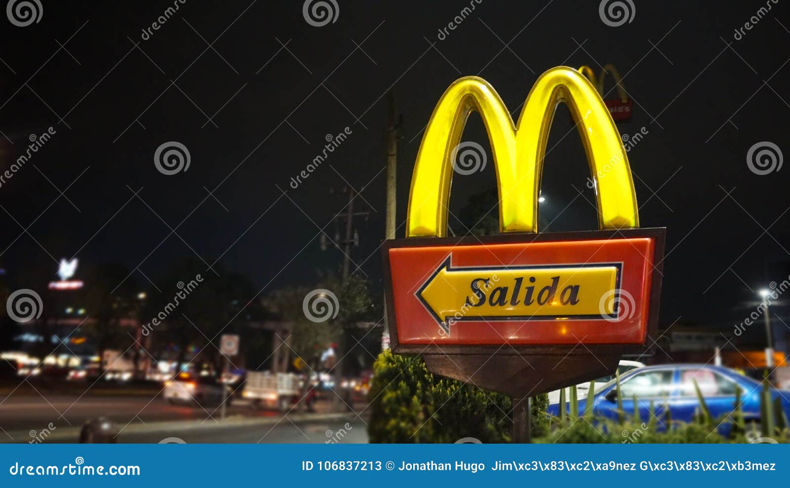 Mc Donalds drive thru exit editorial stock photo. Image of restaurant ...
