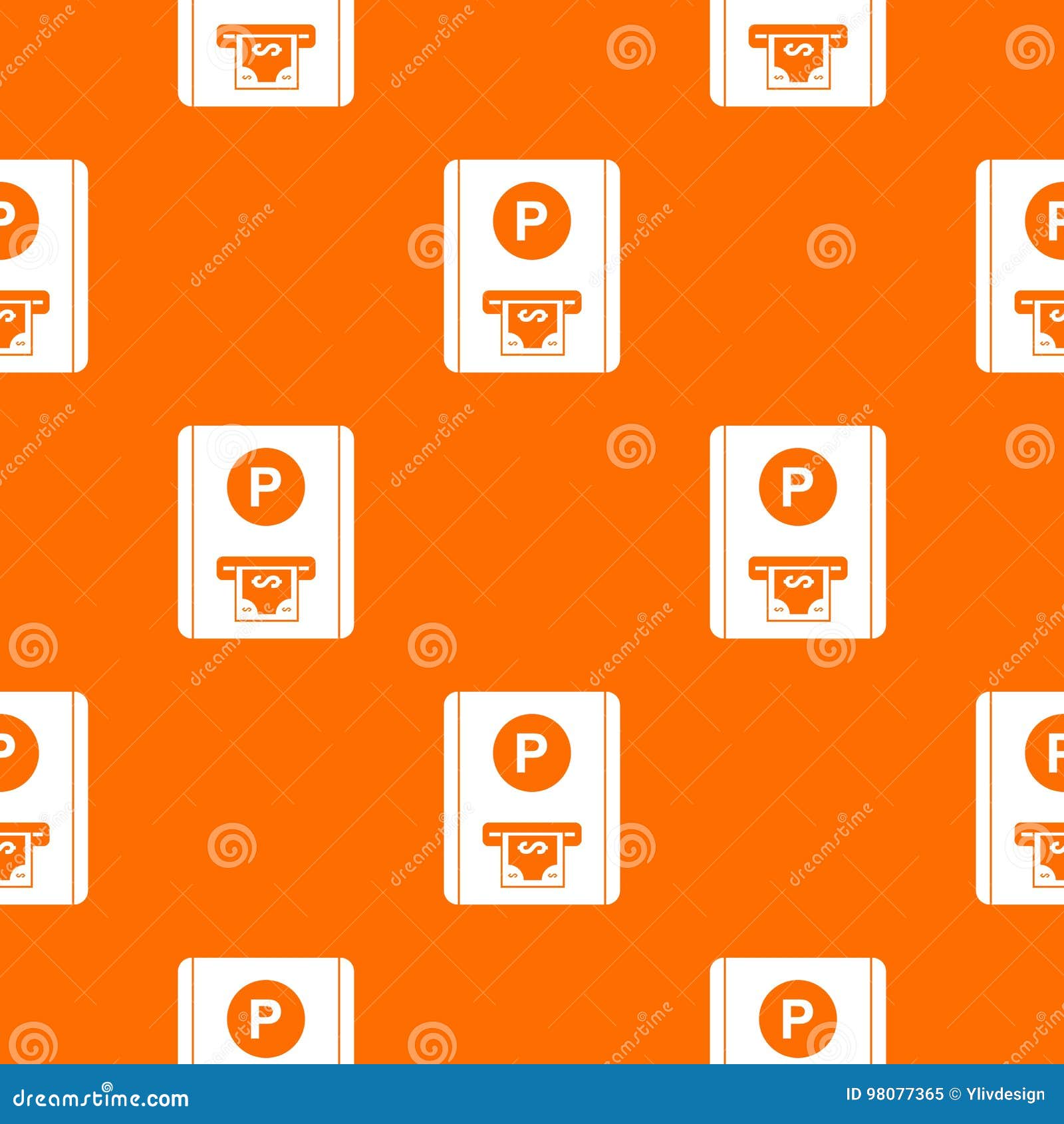 Parking Fee Pattern Seamless Stock Vector - Illustration of city ...