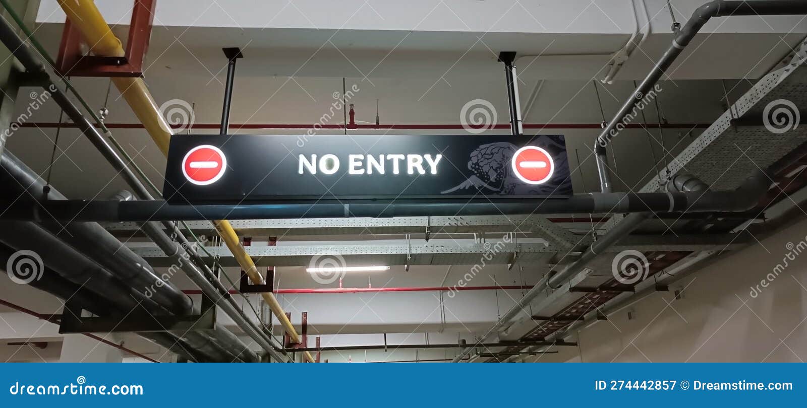 Parking Field No Entry for Motorcyle and Car Stock Image - Image of ...