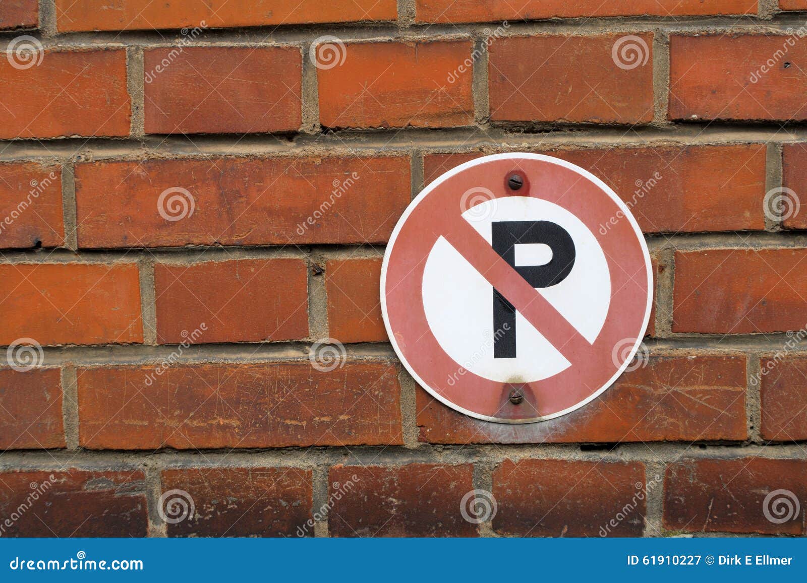 Parking forbidden stock image. Image of wall, disabled - 61910227