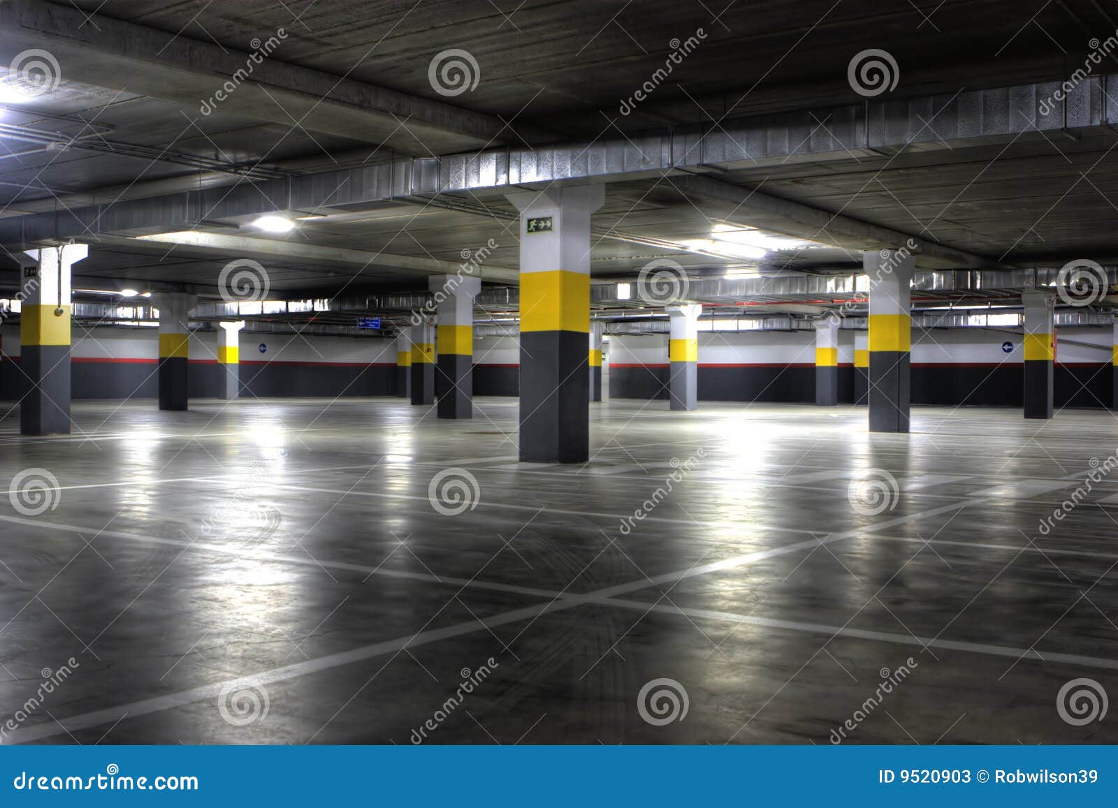 Parking Garage stock image. Image of concrete, auto, drive - 9520903