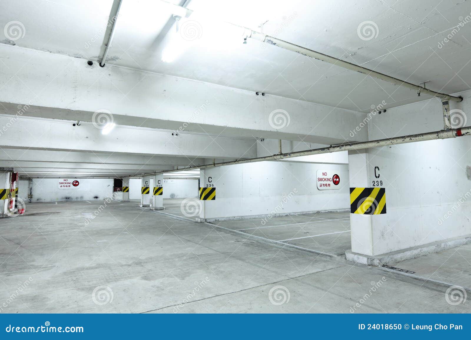 Parking garage at night stock photo. Image of parking - 24018650