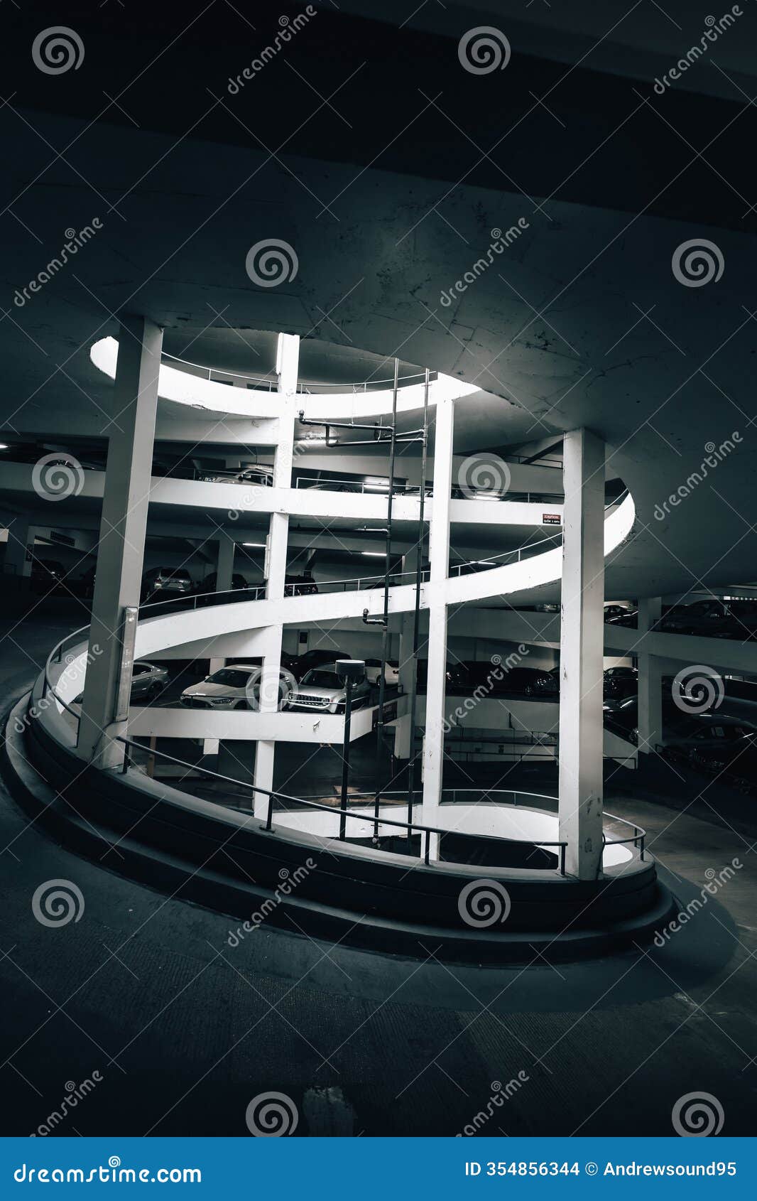 Parking Garage Ramp stock photo. Image of structure - 354856344