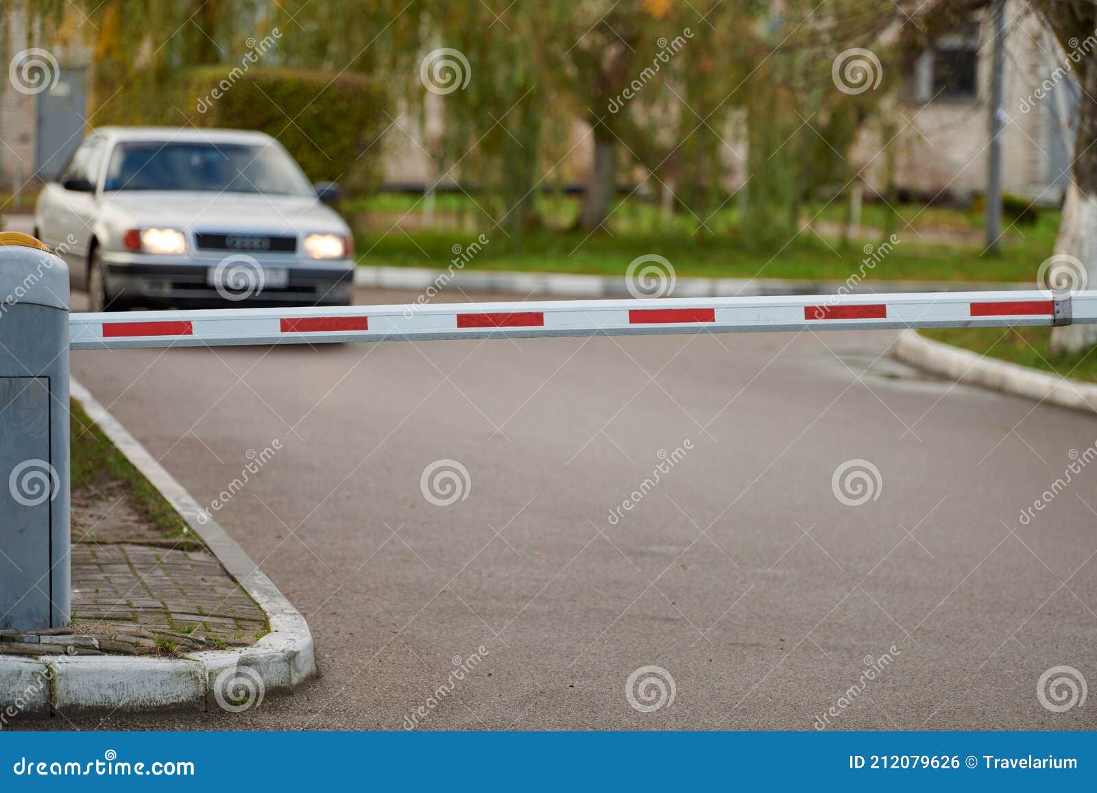 Parking Gate, Automatic Car Barrier System Stock Photo - Image of ...