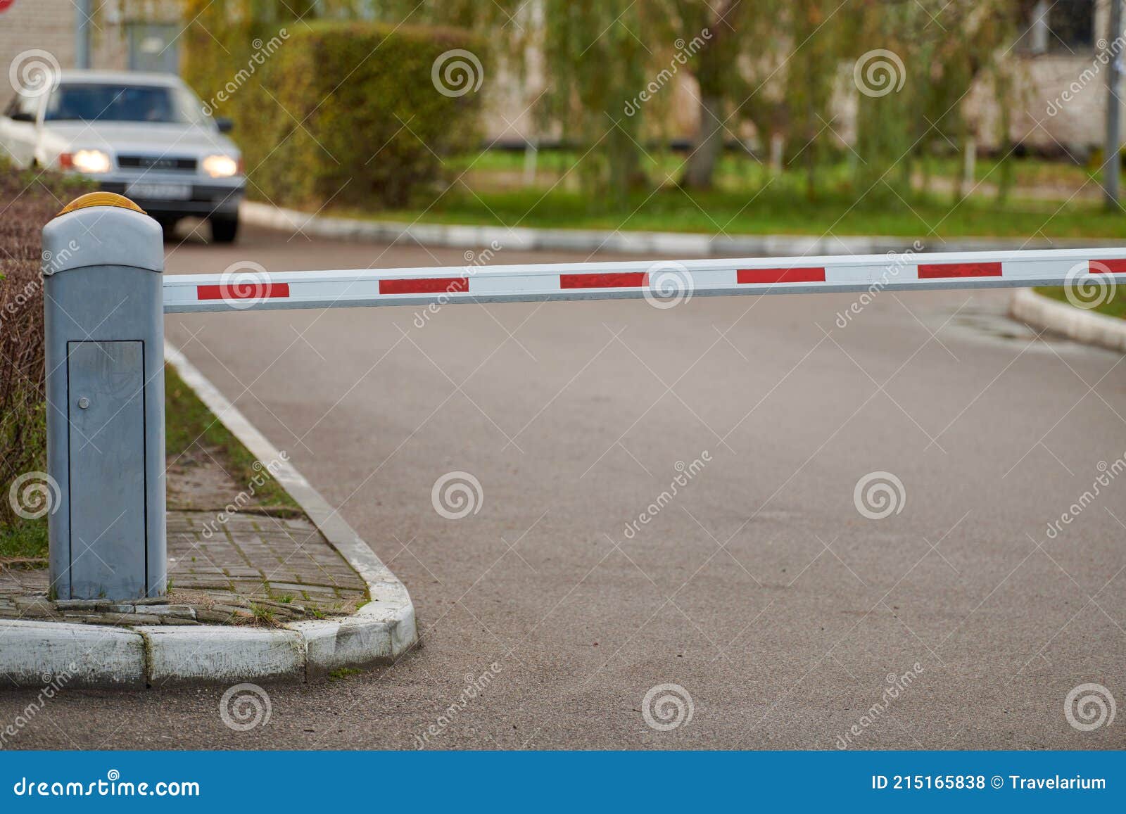 Parking Gate, Automatic Car Barrier System Stock Photo - Image of ...
