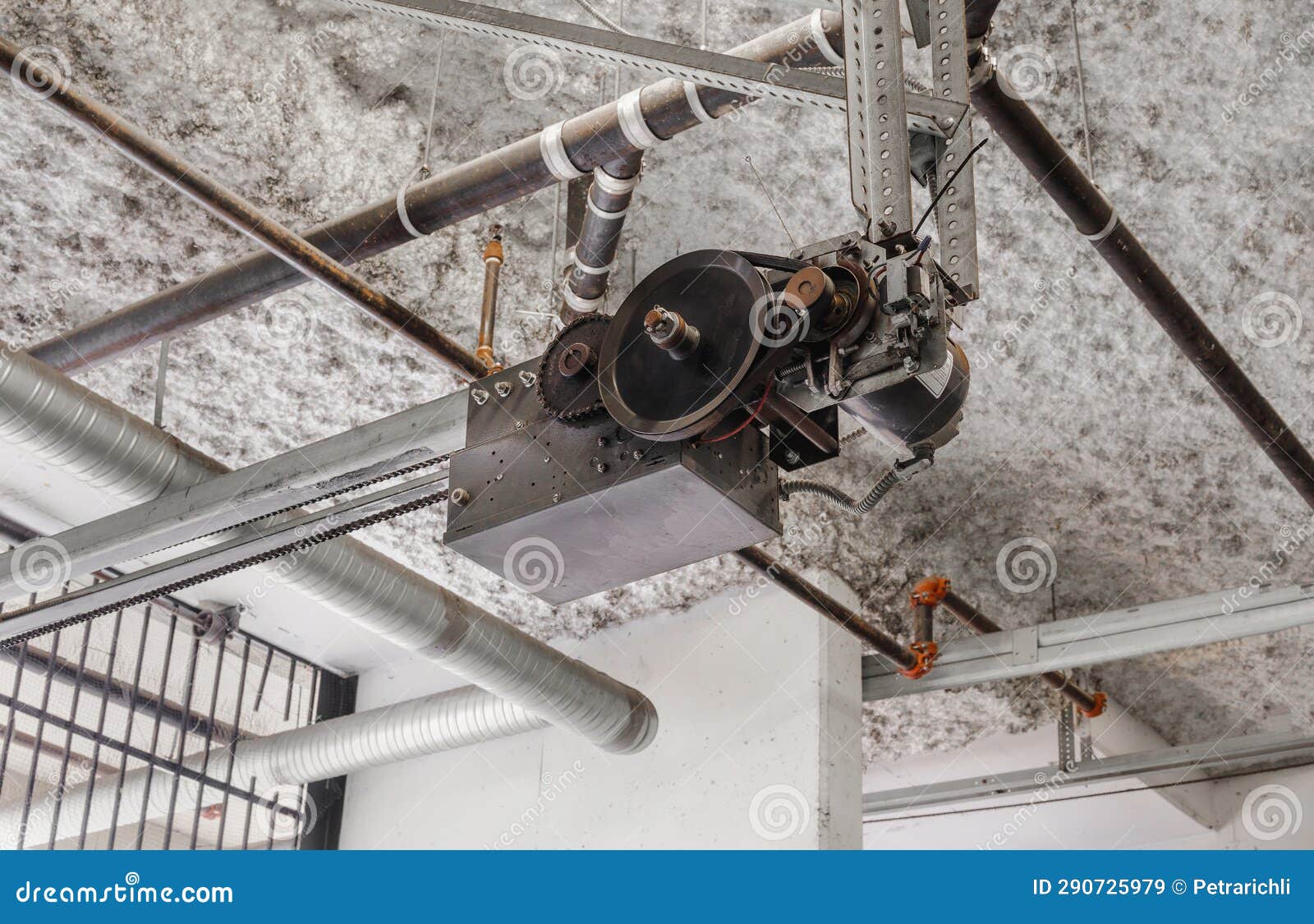 Parking Gate Engine or Motor in Parkade or Garage of Strata Building ...